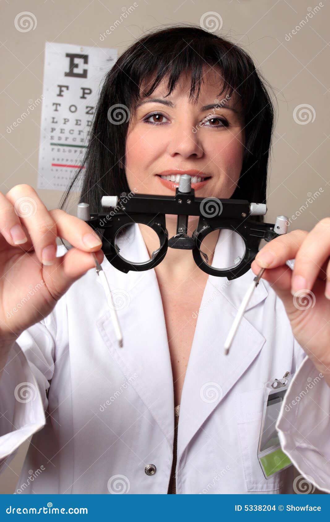 Het Oogtest Van De Optometrist Stock Foto - Image of arts ...