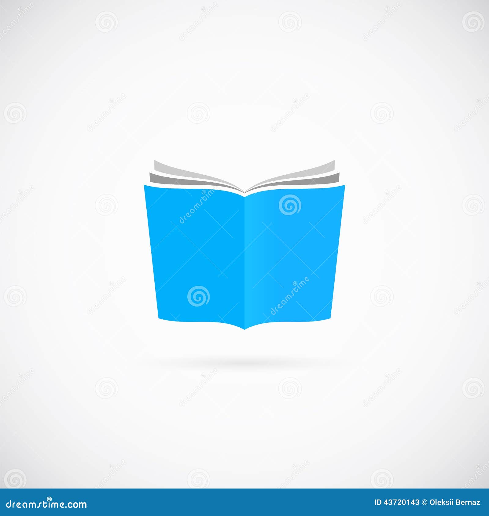 Het Open Pictogram of Logo Template Van Het Boek Vectorsymbool Vector ...