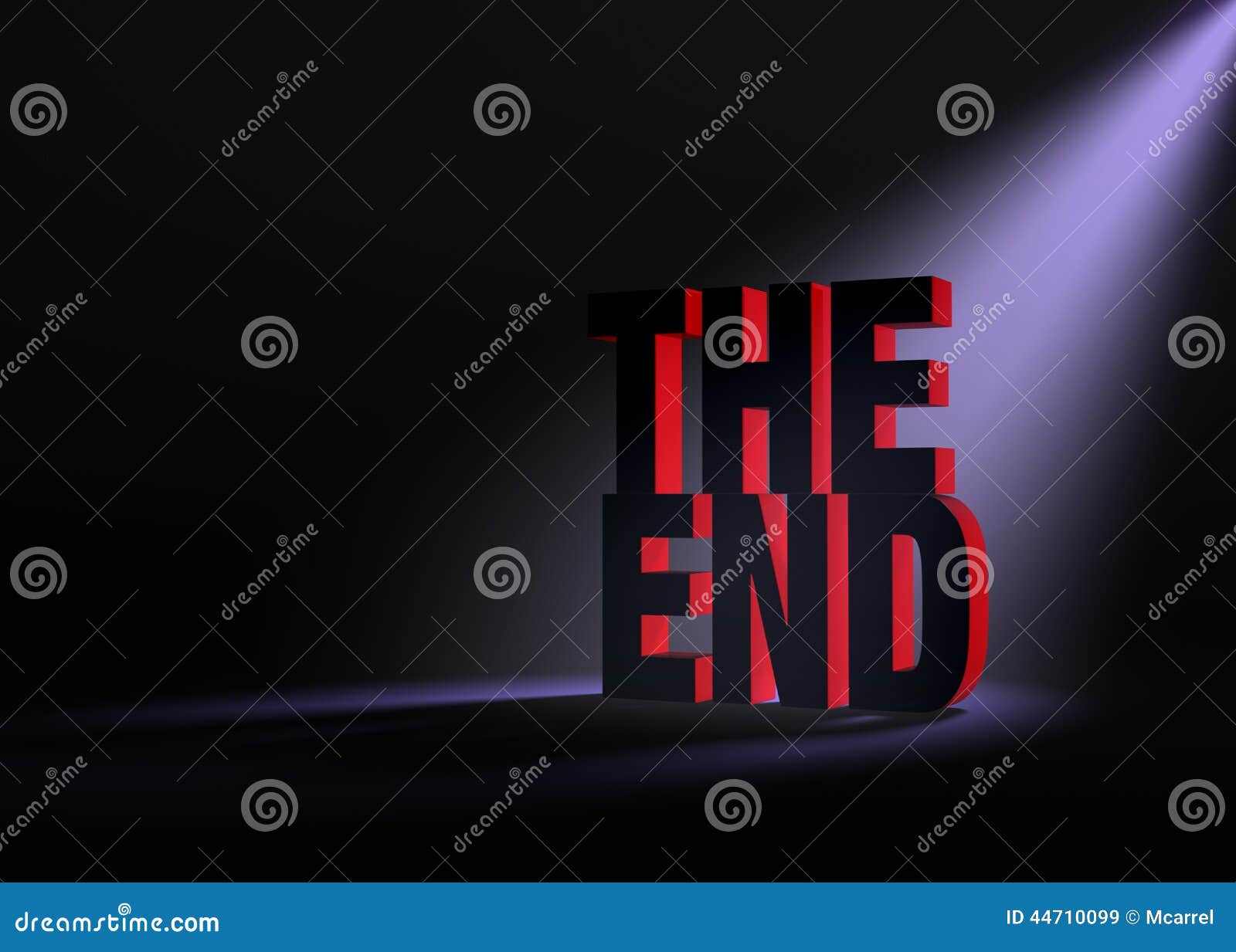 Het openbaren van het Eind stock illustratie. Illustration of geëindigd ...