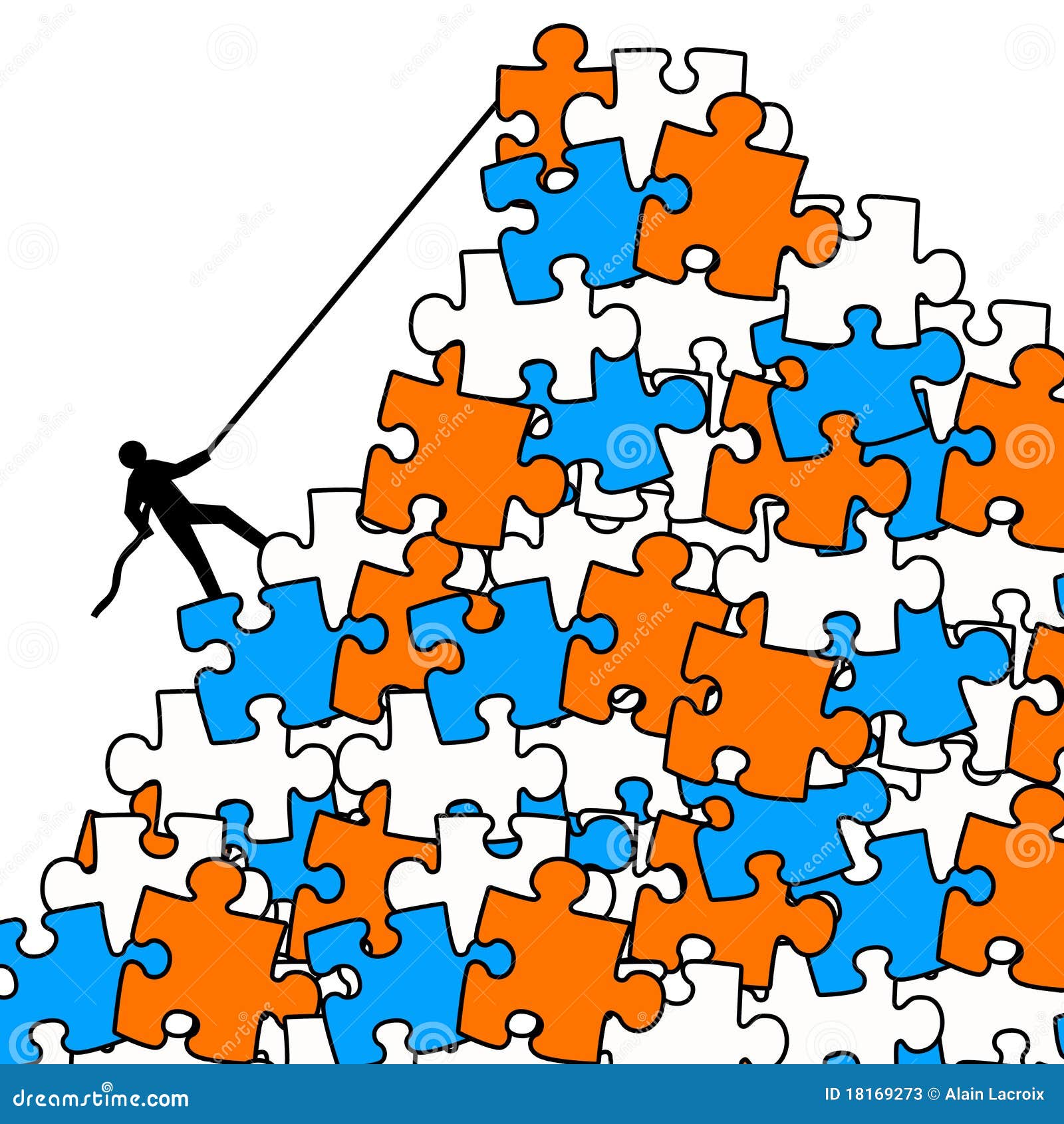 Het Oplossen Van Het Probleem Stock Illustratie - Illustration of ...