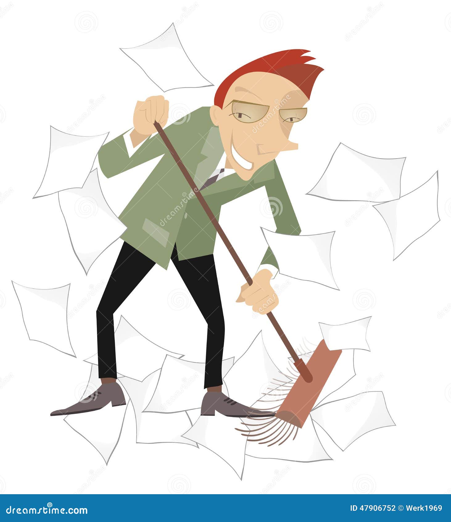 Het opruimen vector illustratie. Illustration of beeldverhaal - 47906752