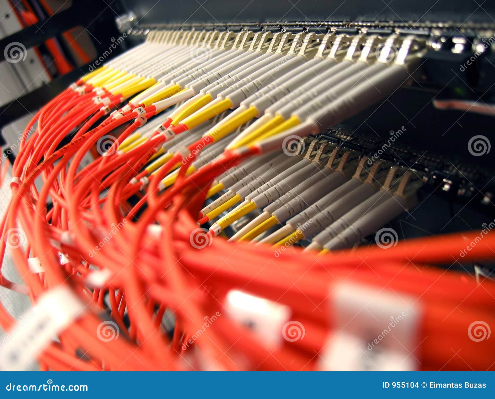 Het Optische Netwerk Van De Vezel Stock Foto - Image of ethernet ...