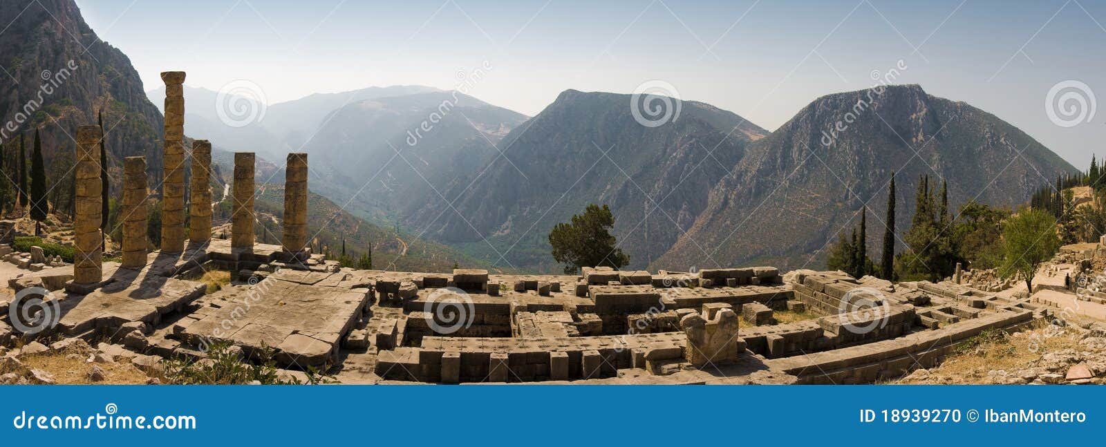 Het Orakel Griekenland Van Delphi Stock Foto - Image of heiligdom ...
