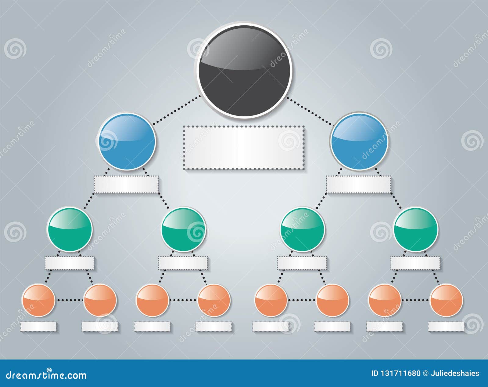 Het Organogram Van Het Infographicdiagram Vector Illustratie ...
