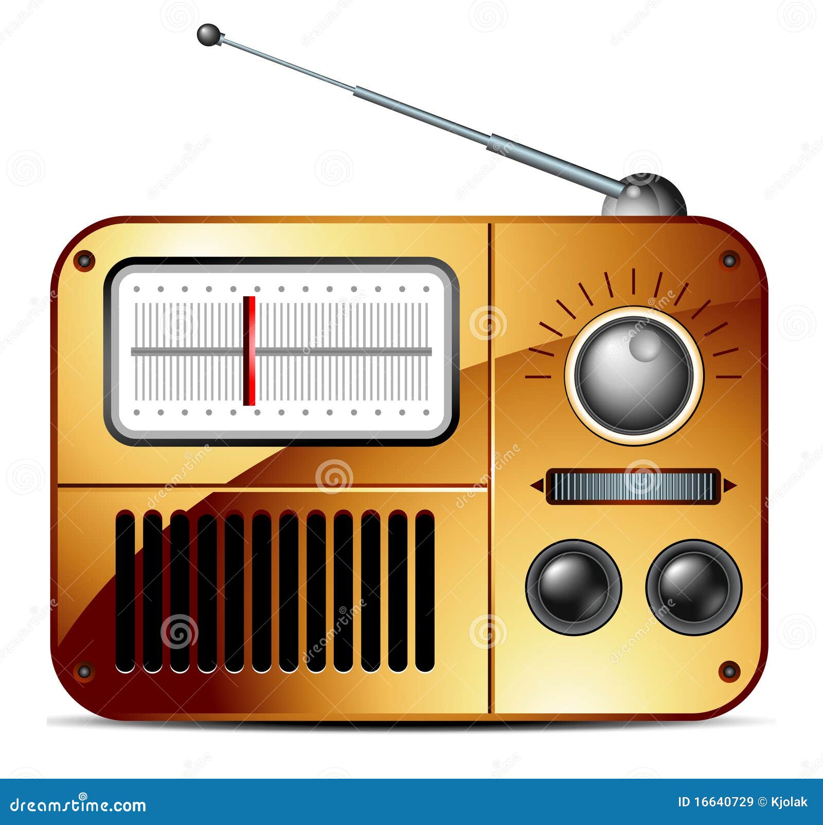 Het Oude Radiopictogram Van De FM Vector Illustratie - Illustration of ...