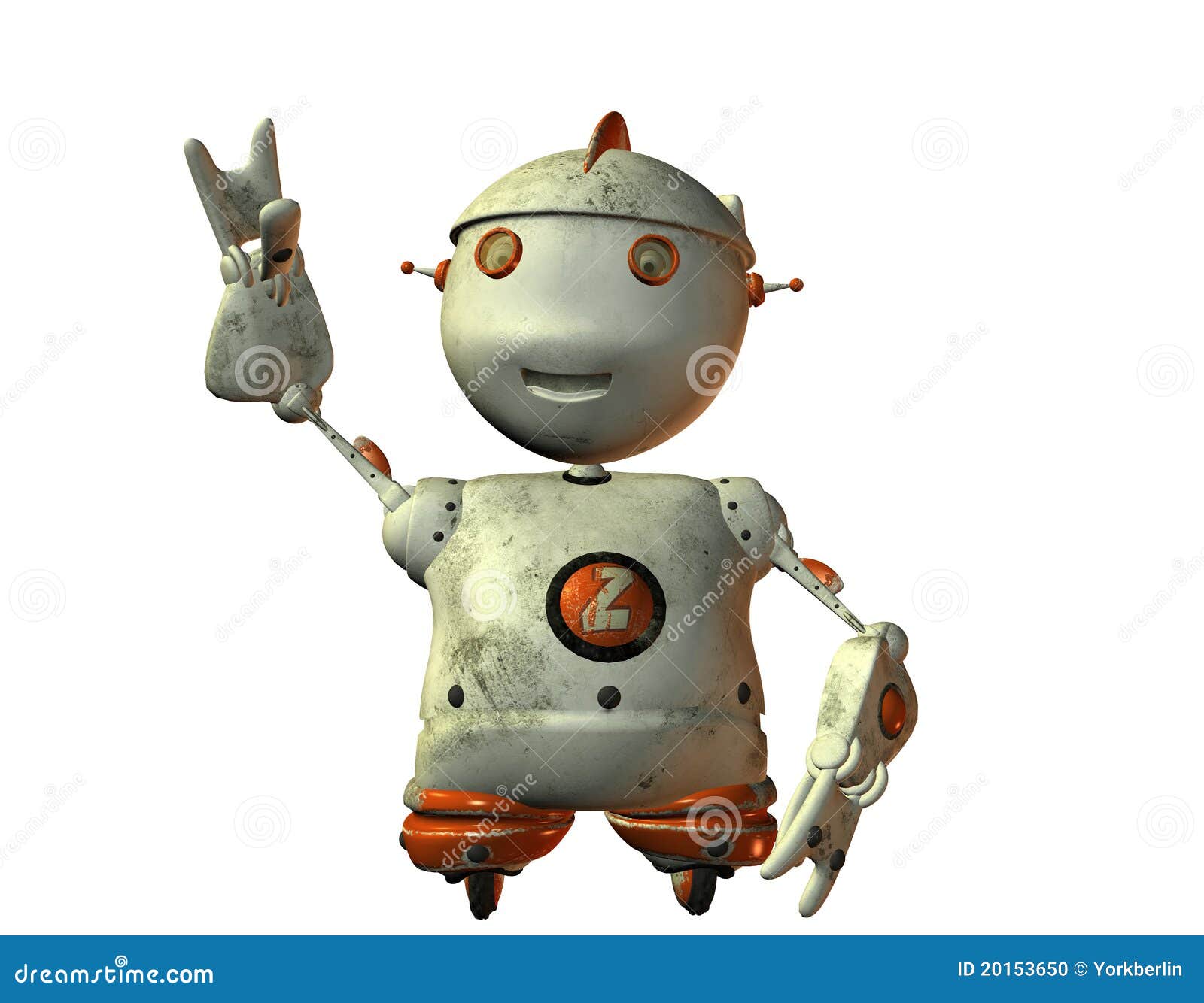 Het oude robot golven stock illustratie. Illustration of wapen - 20153650