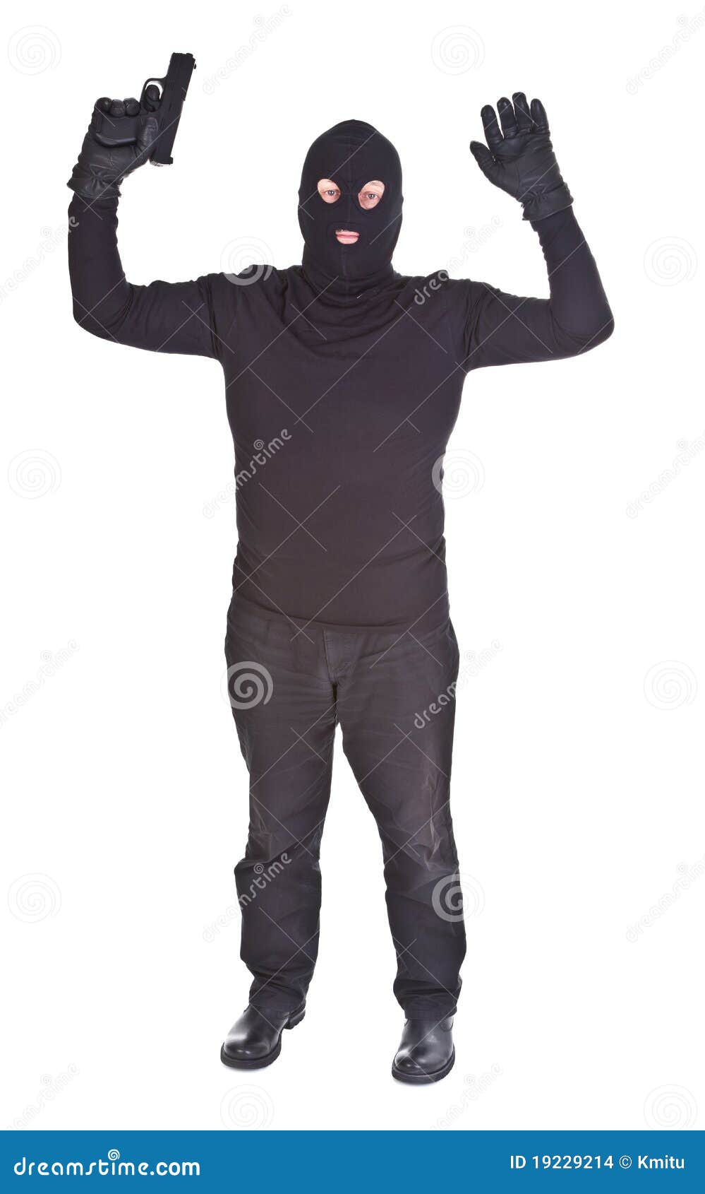 Het Overgeven Zich Van De Bandiet Stock Foto - Image of volwassen ...