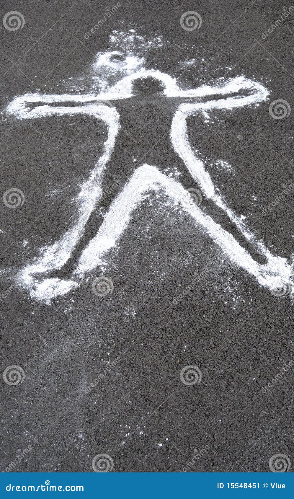 Het Overzicht Van Het Krijt Van Het Lijk Stock Afbeelding - Image of ...