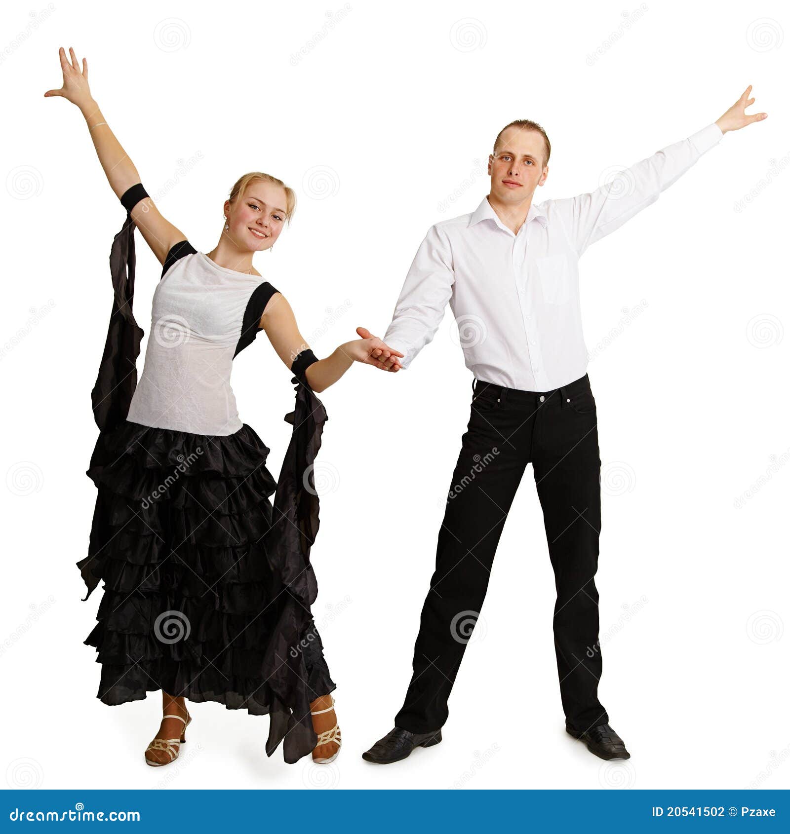 Het Paar Professionele Dansers Eindigde Dansend Stock Foto - Image of ...