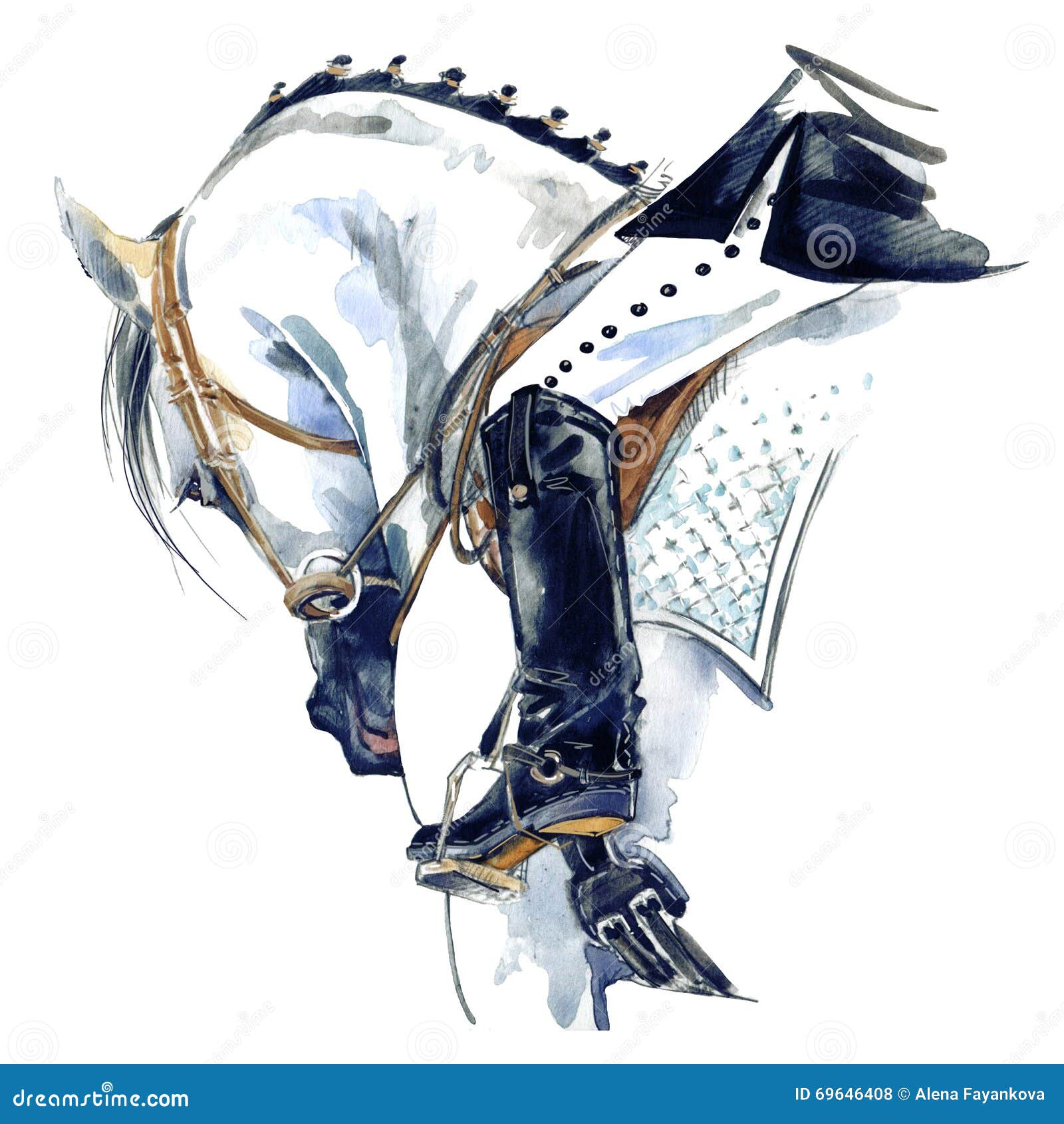 Het Paard Van De Dressuursport Met Ruiter De Illustratie Van Het ... Het Paard Van De Dressuursport Met Ruiter De Illustratie Van Het ...