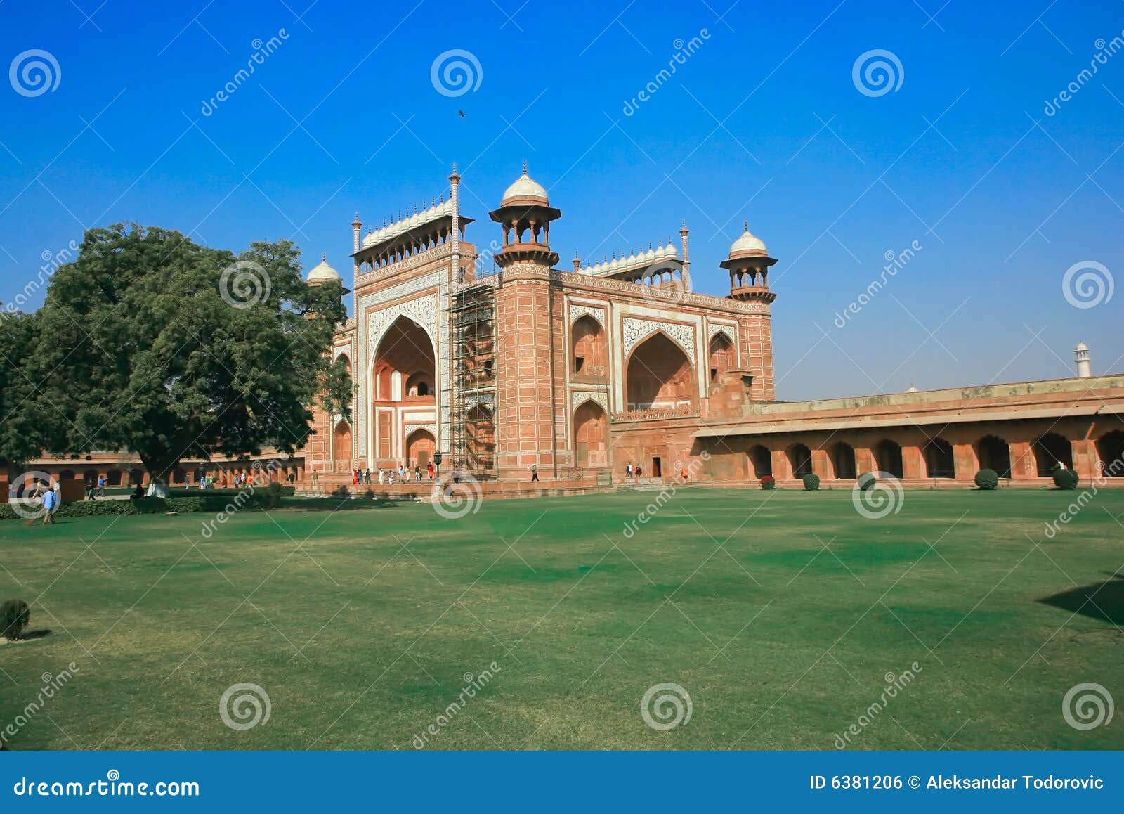 Het Paleis Van Mahal Van Taj in India Stock Foto - Image of monument ...