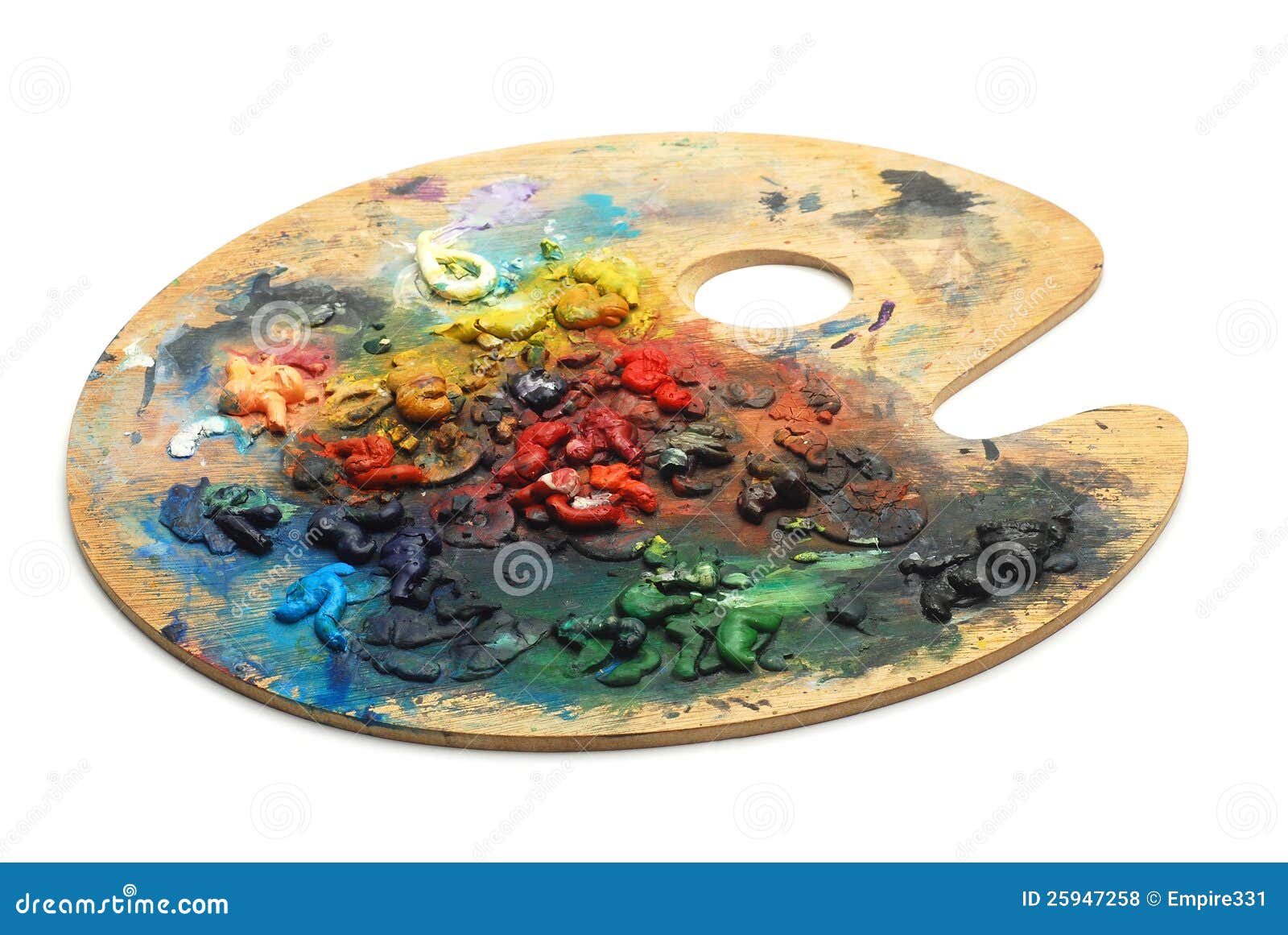 Het palet van de verf stock foto. Image of waterkleur - 25947258