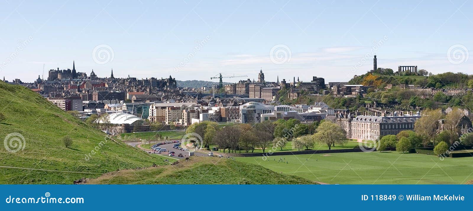 Het Panorama van Edinburgh stock afbeelding. Image of paleis - 118849
