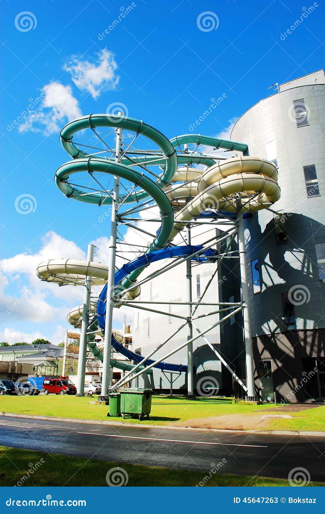 Het Park Van De Wateraantrekkelijkheid in Druskininkai Spa Stad ...