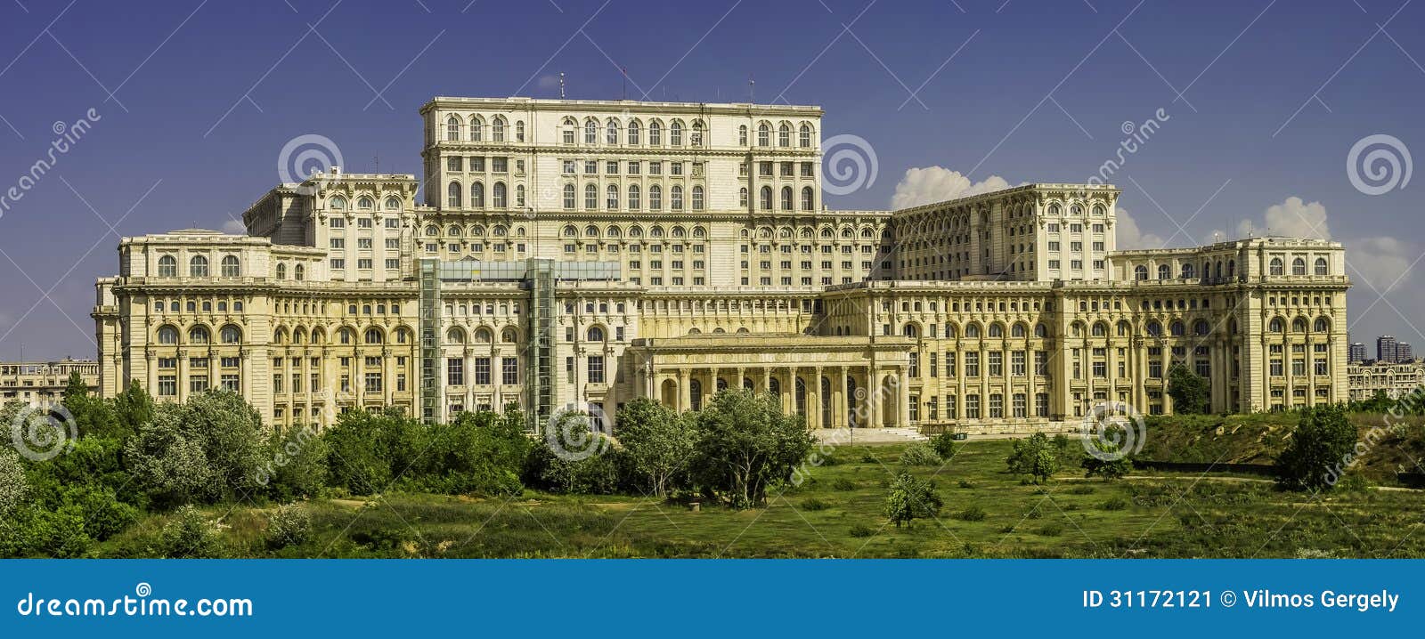 Het Parlement Paleis, Boekarest Stock Afbeelding - Image of ...