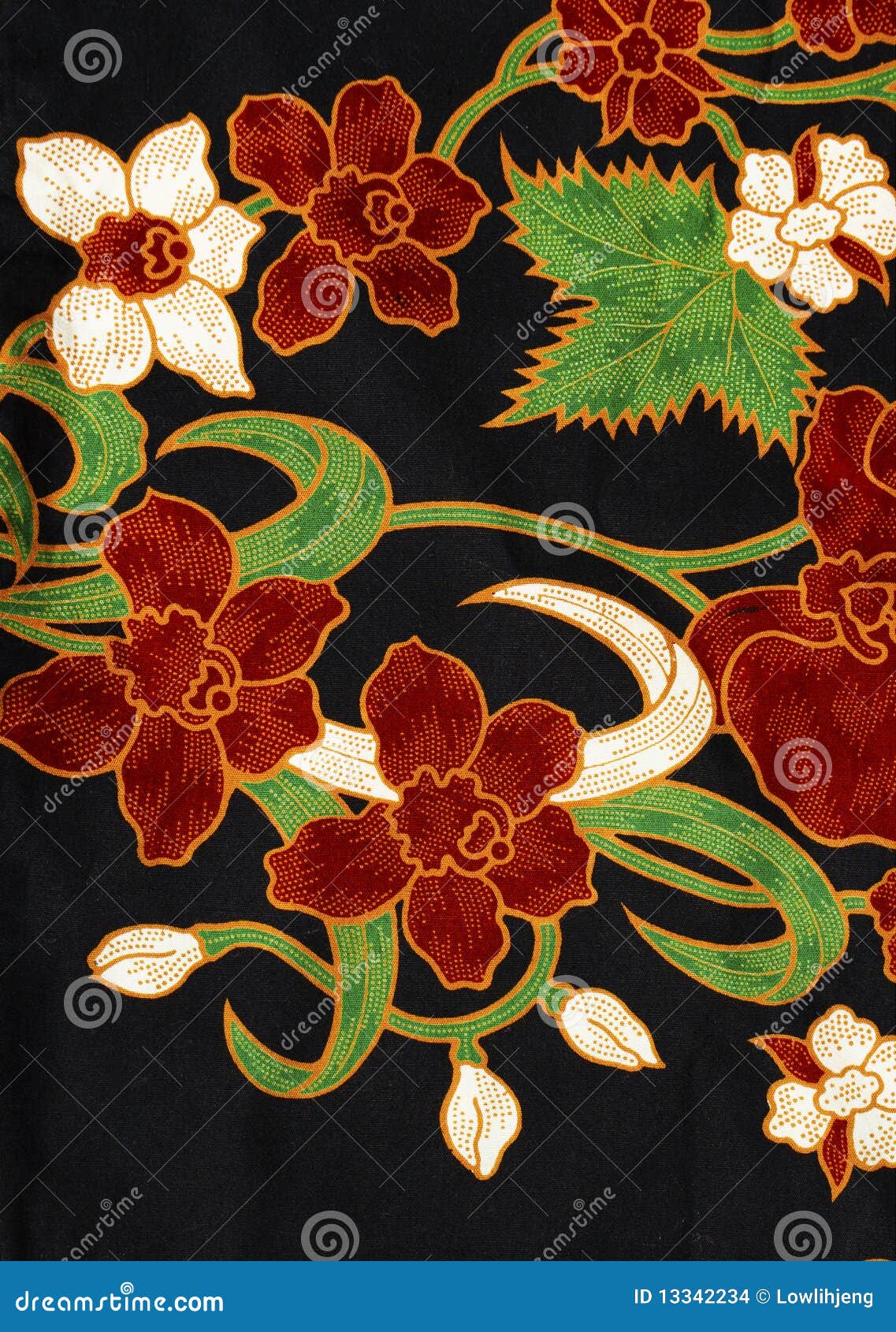 Het Patroon Van De Batik, Maleisië Stock Foto - Image of zuidoosten ...