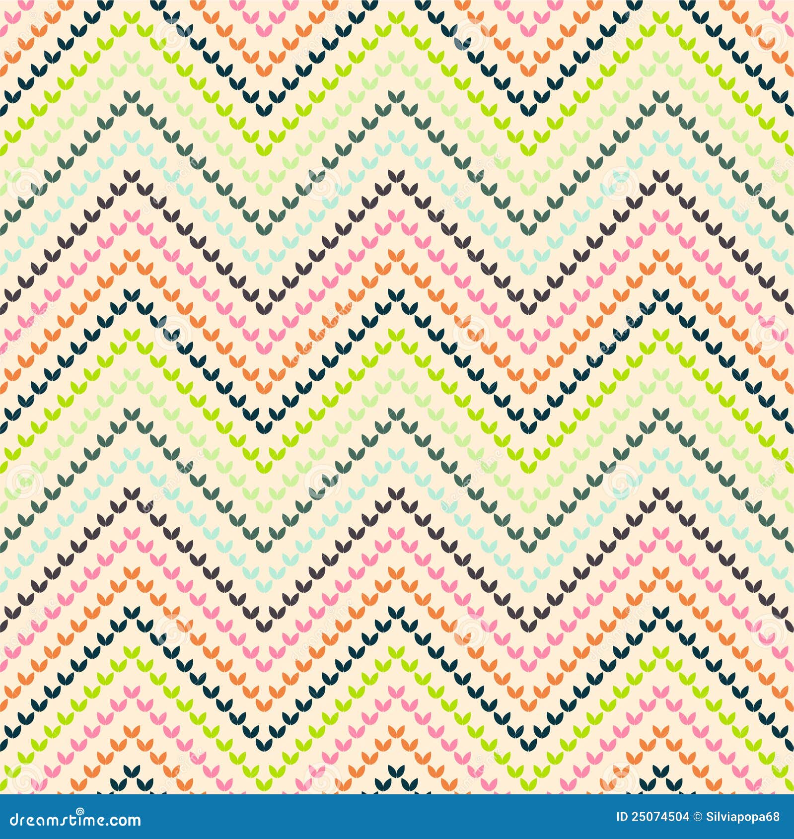 Het Patroon Van De Zigzag in Warme Kleur Vector Illustratie ...