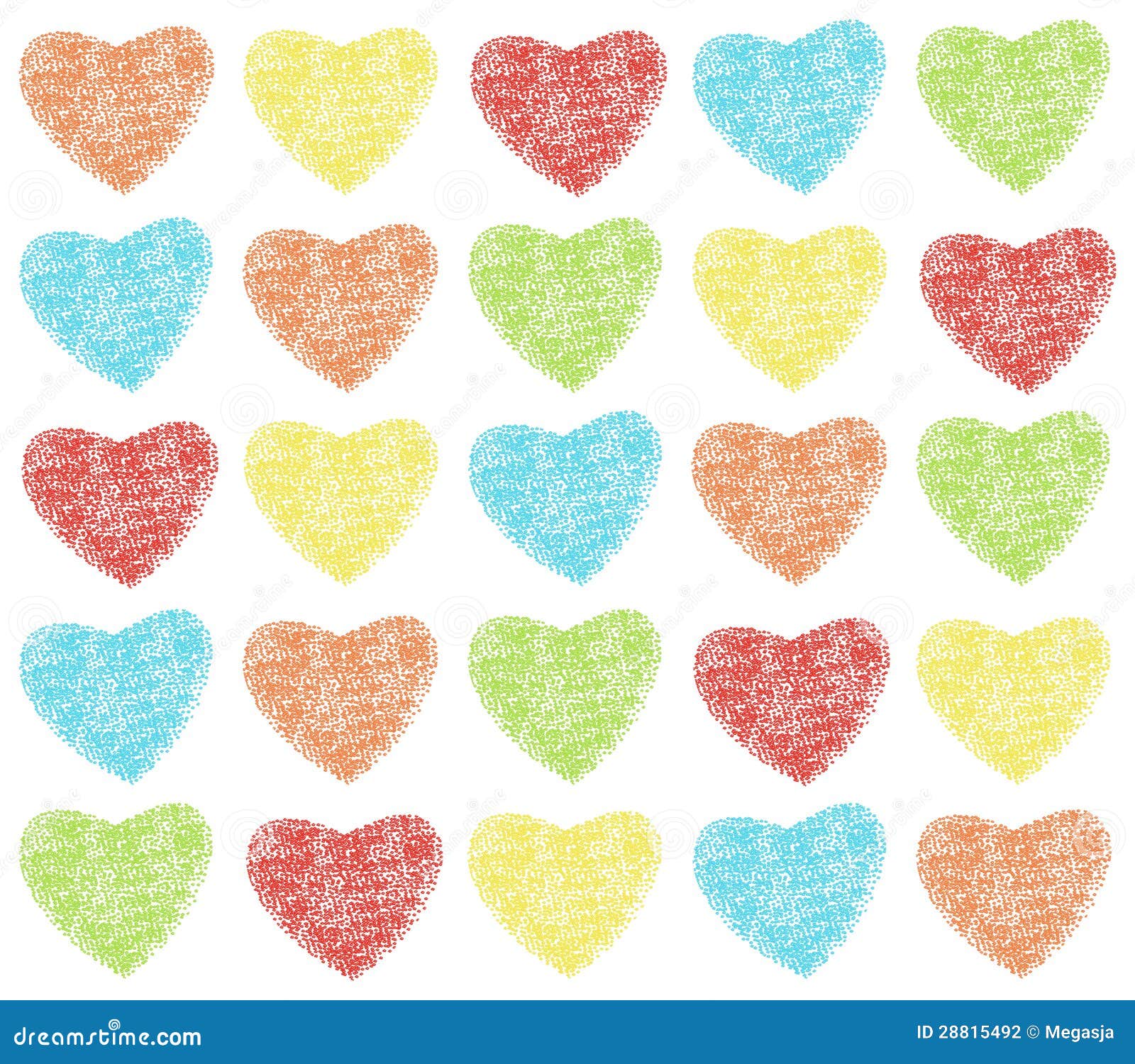 Het patroon van harten stock illustratie. Illustration of romantisch ...