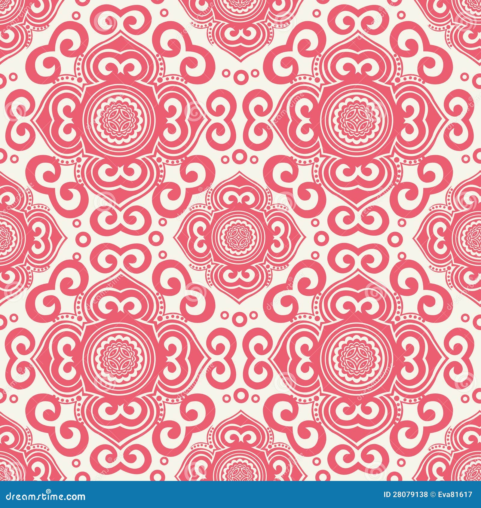 Het Patroon Van Het Jaren '70behang Vector Illustratie - Illustration ...