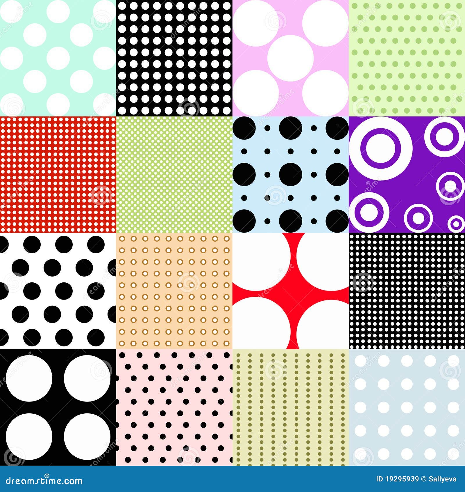 Het patroon van stippen vector illustratie. Illustration of naadloos ...