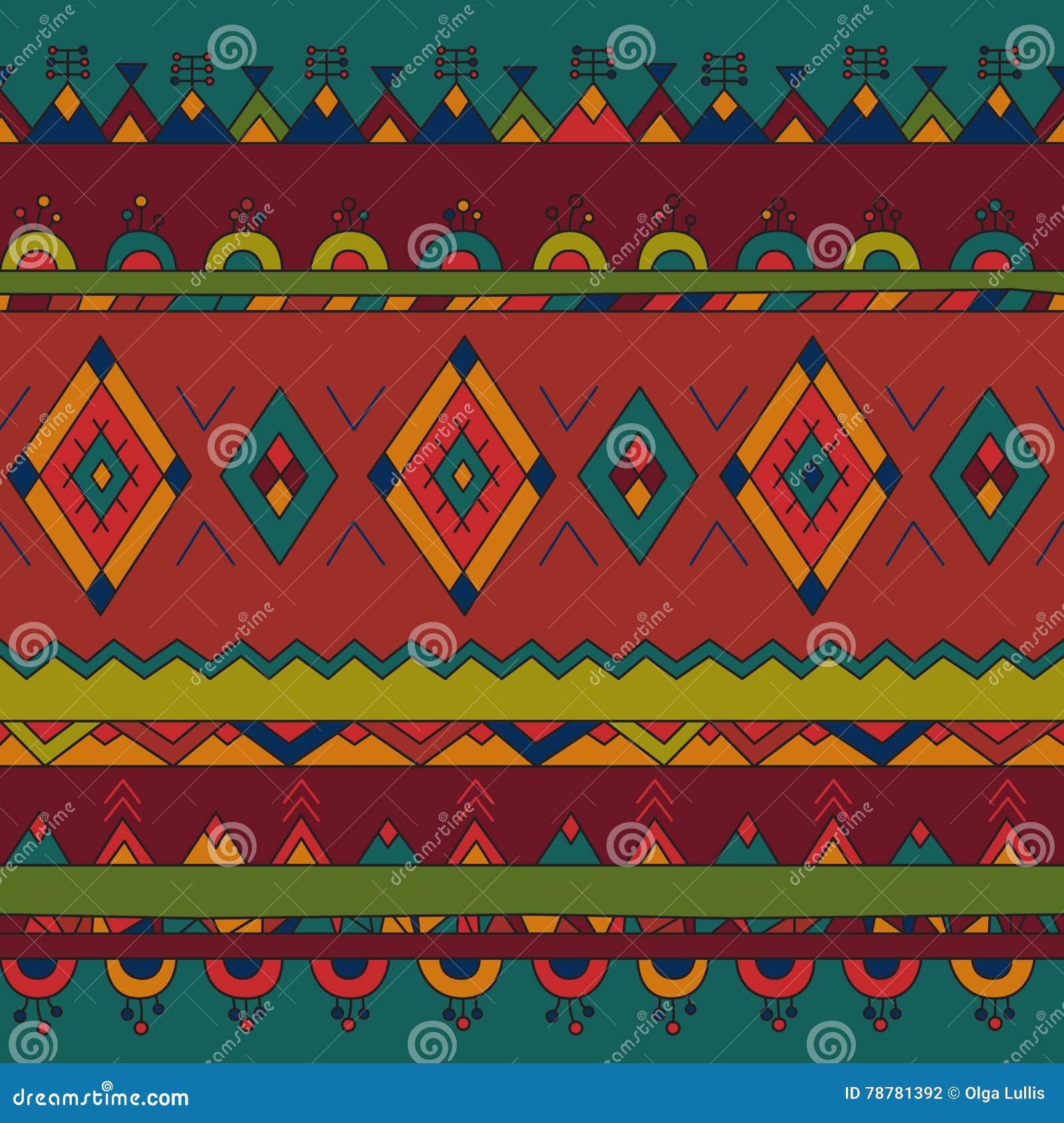 Het Patroon Van Zuid-Amerika Vector Illustratie - Illustration of ...