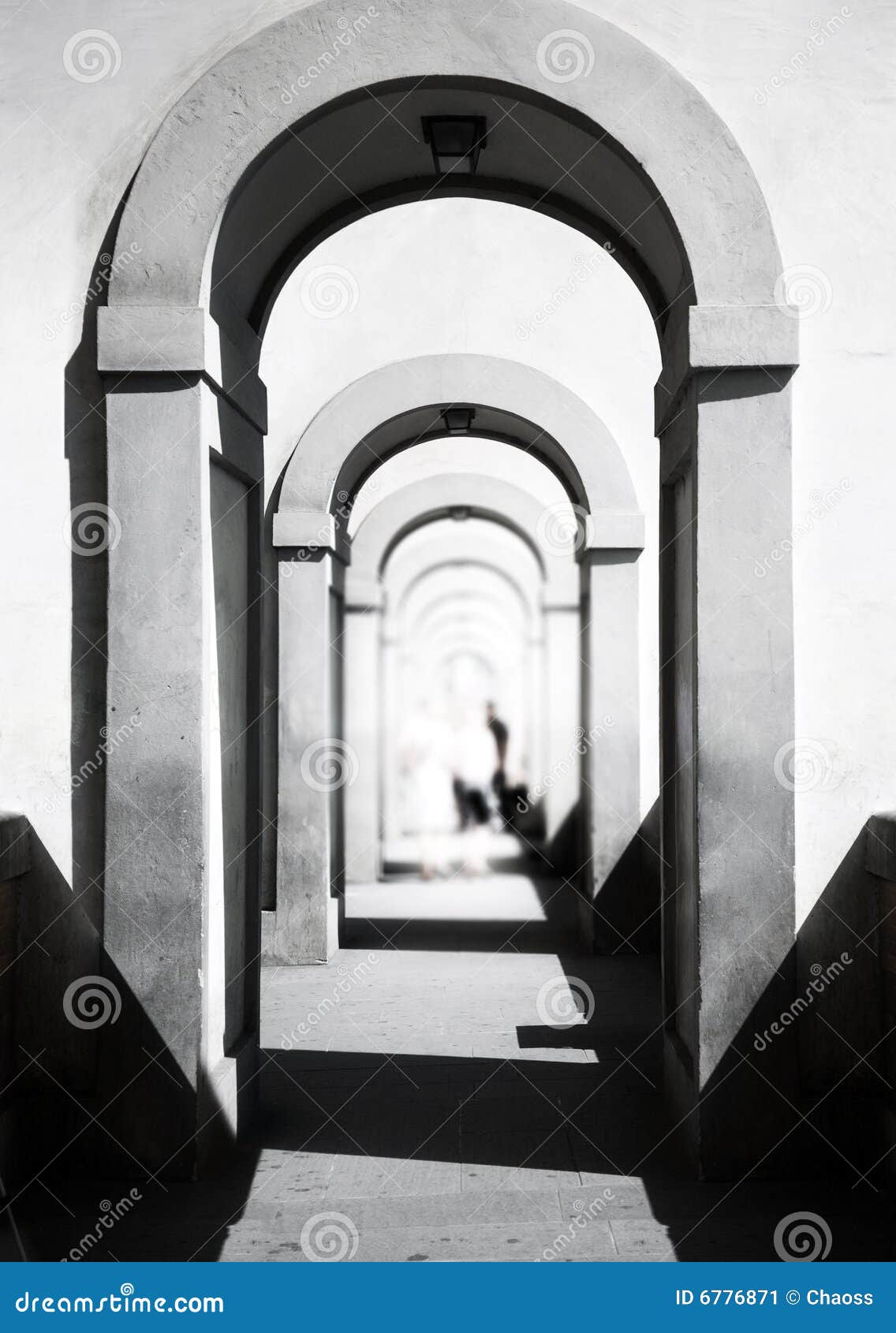 Het perspectief van bogen stock afbeelding. Image of perspectief - 6776871