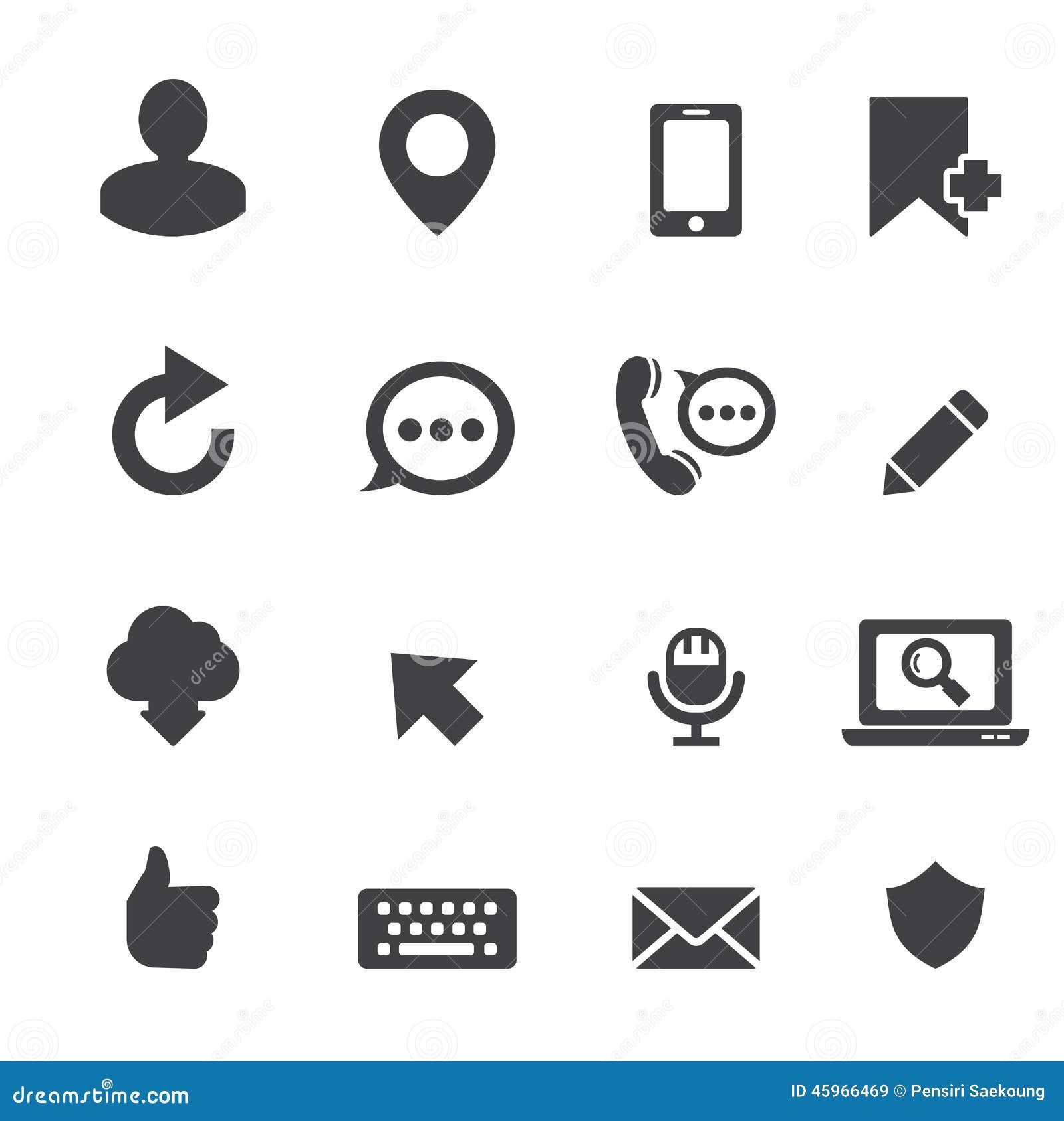 Het Pictogram? Internet Van Internet En Computertechnologie Vector ...