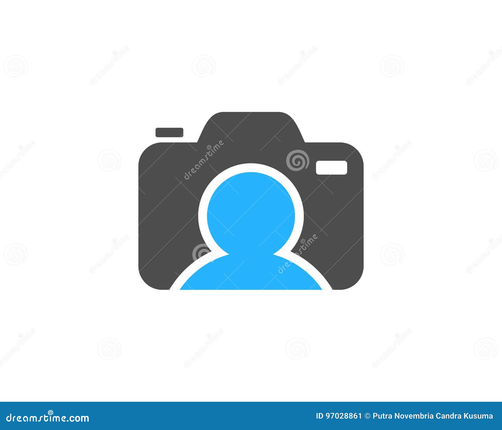 Het Pictogram Logo Design Element Van Cameramensen Vector Illustratie ...