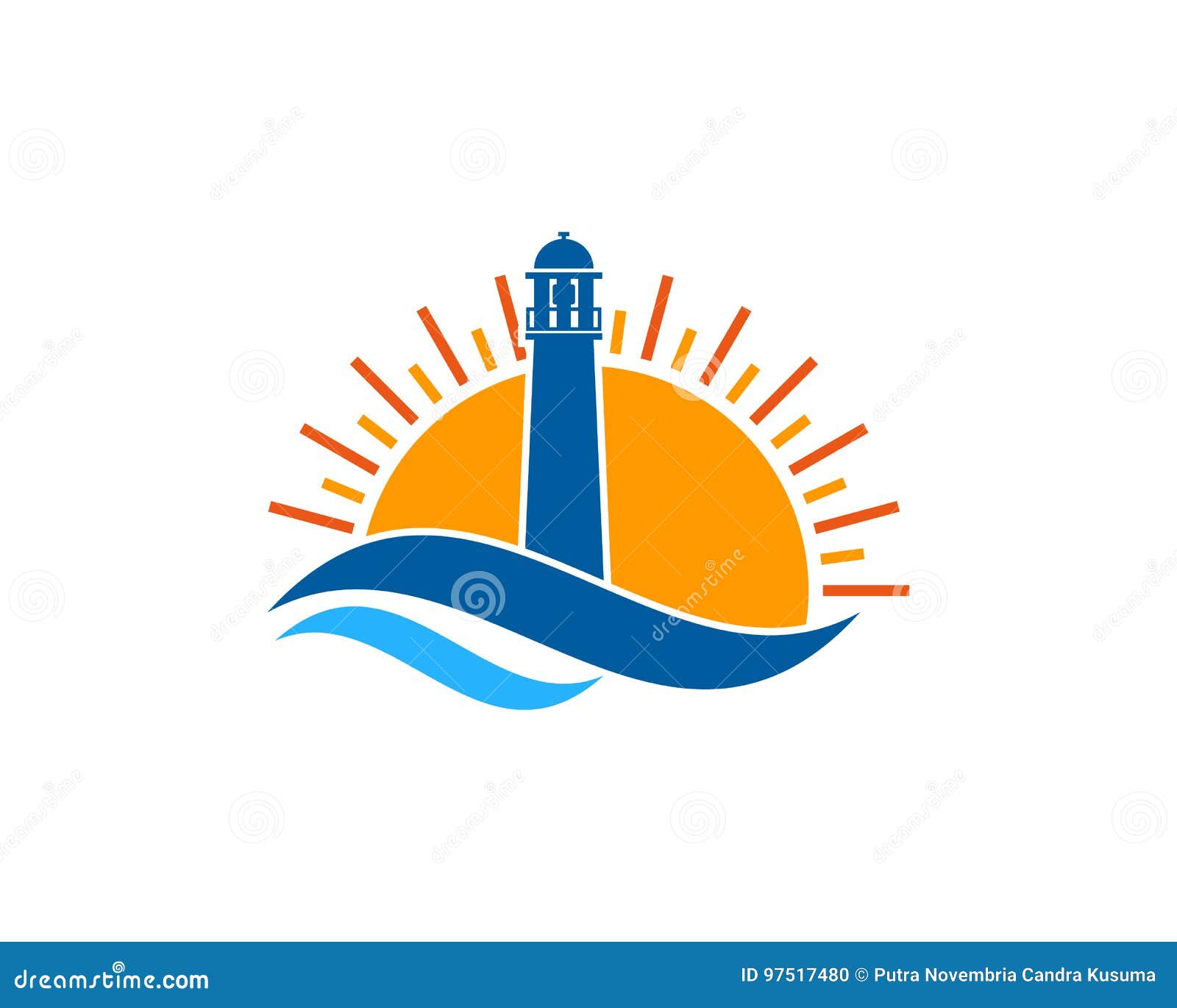 Het Pictogram Logo Design Element Van De Golfzon Vector Illustratie ...