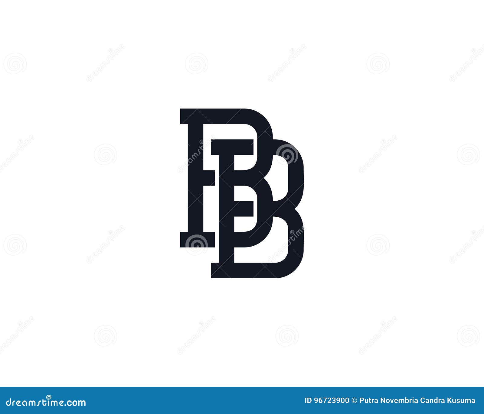 Het Pictogram Logo Design Element Van De Monogrambrief Vector ...