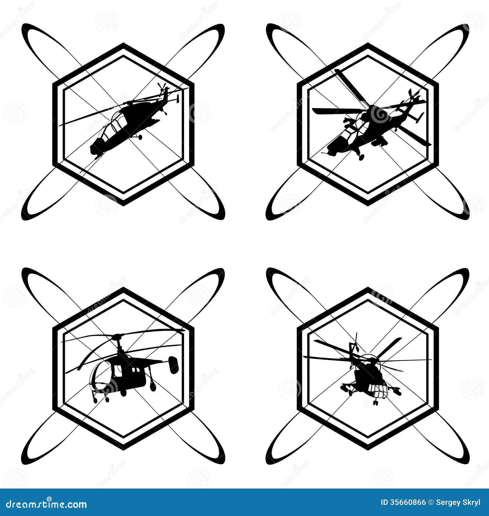 Het Pictogram Met De Helikopter Vector Illustratie - Illustration of ...