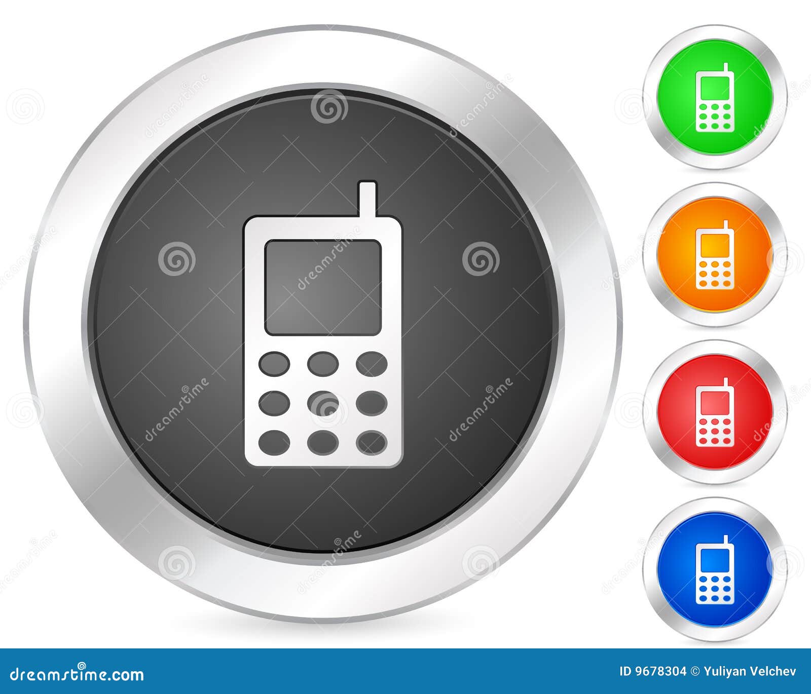 Het Pictogram Mobiele Telefoon Van De Computer Vector Illustratie ...