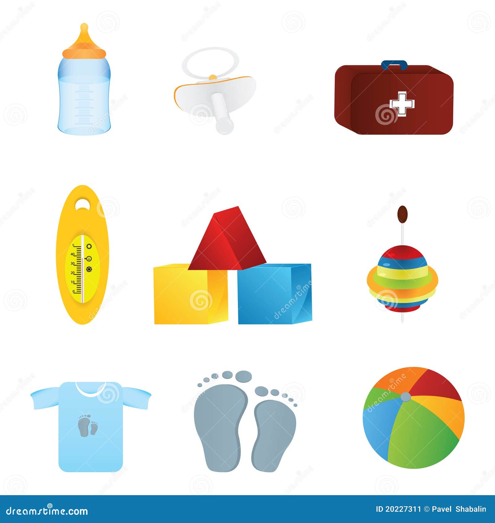 Het pictogram van de baby vector illustratie. Illustration of weinig ...