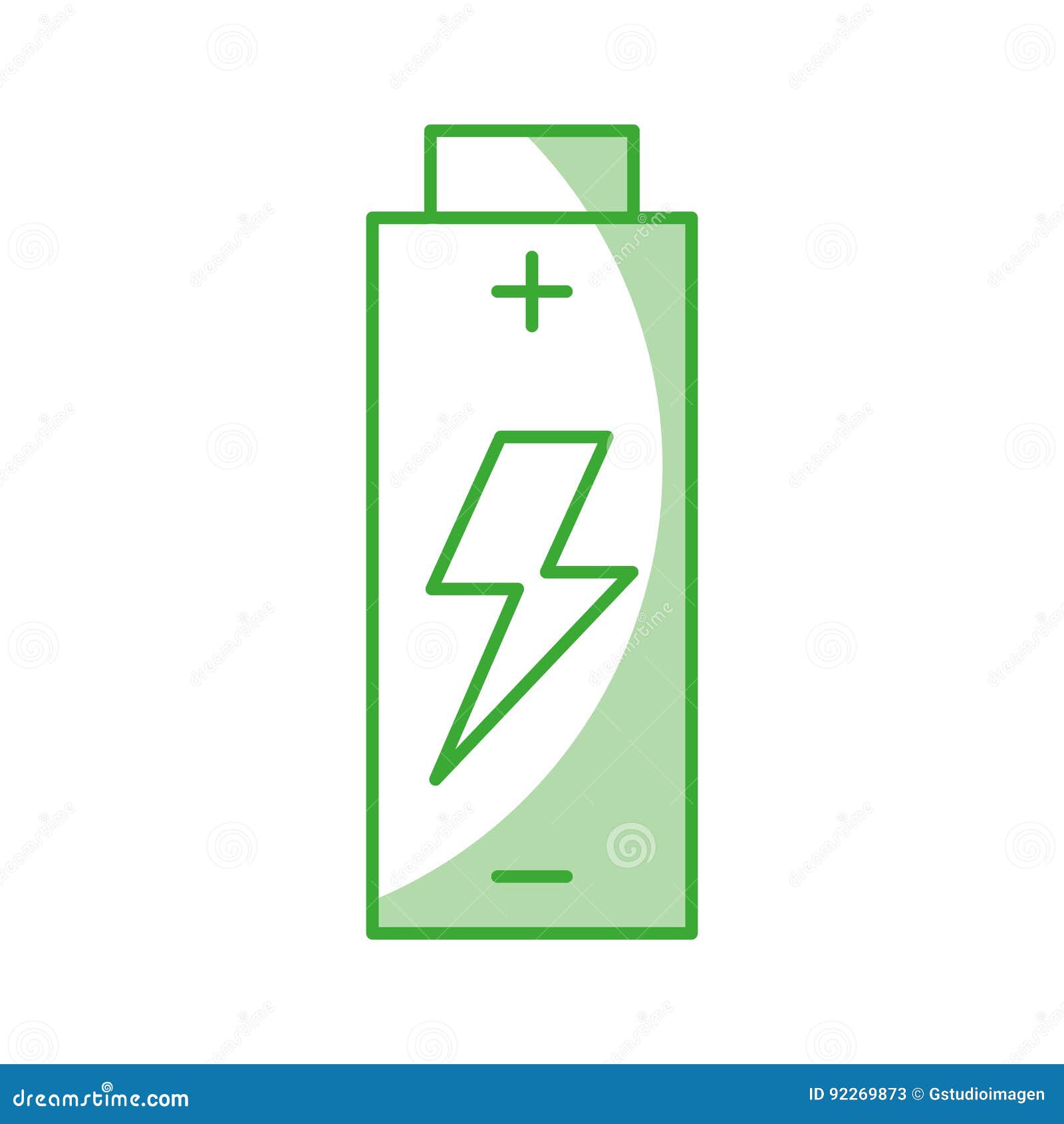 Het Pictogram Van De Batterij Vector Illustratie - Illustration of ...