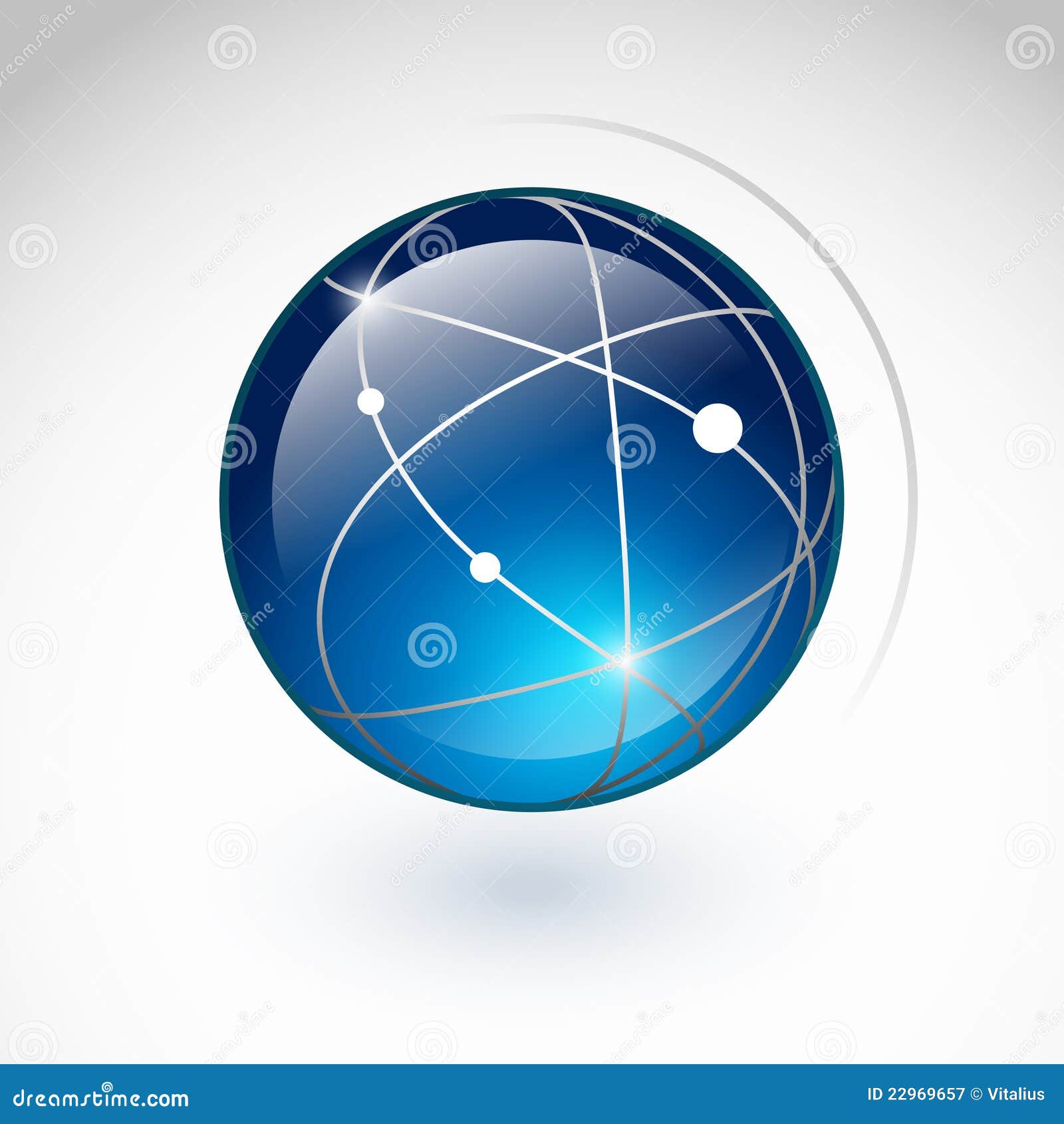 Het pictogram van de bol stock illustratie. Illustration of schaduw ...