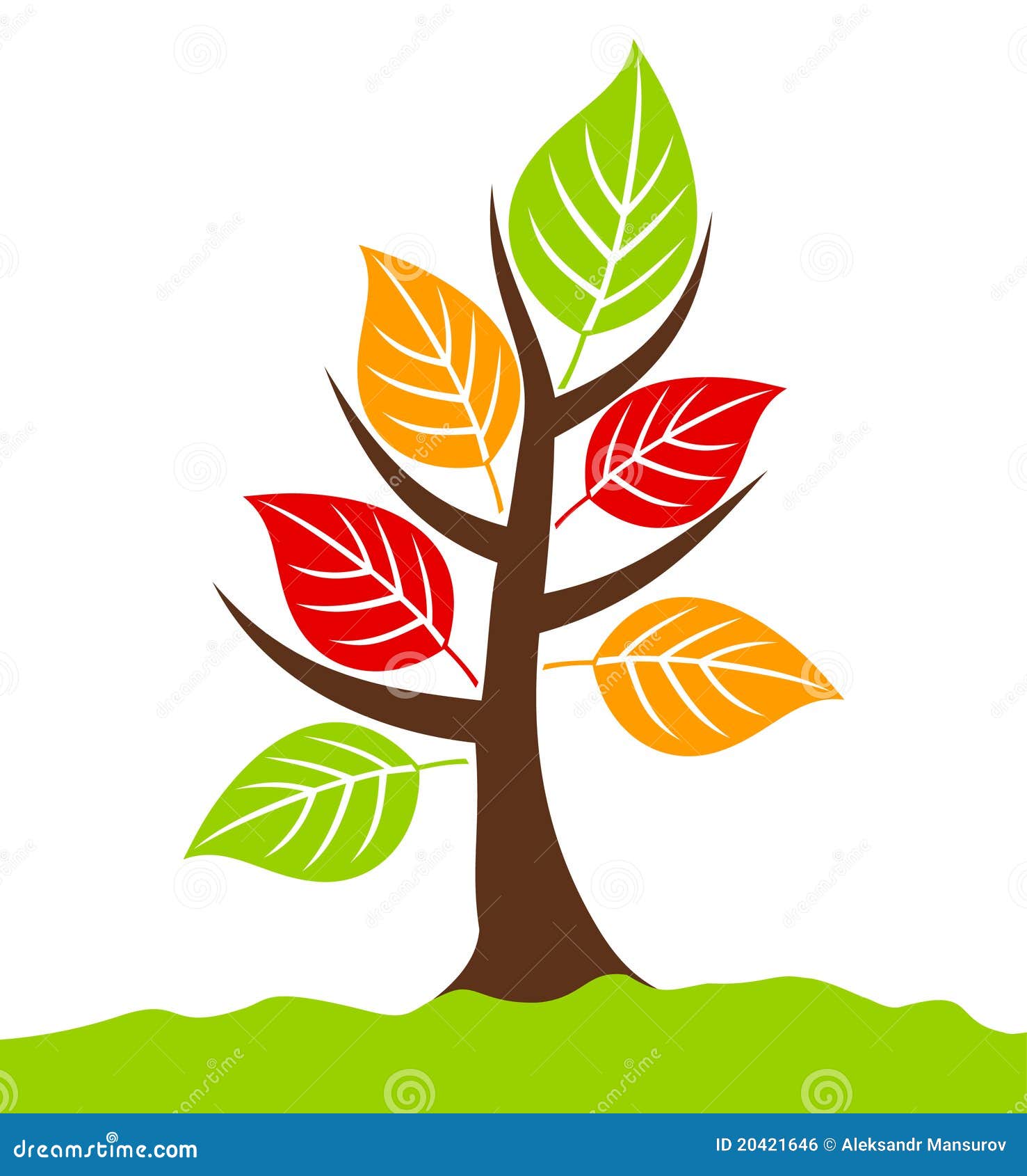 Het pictogram van de boom vector illustratie. Illustration of ...