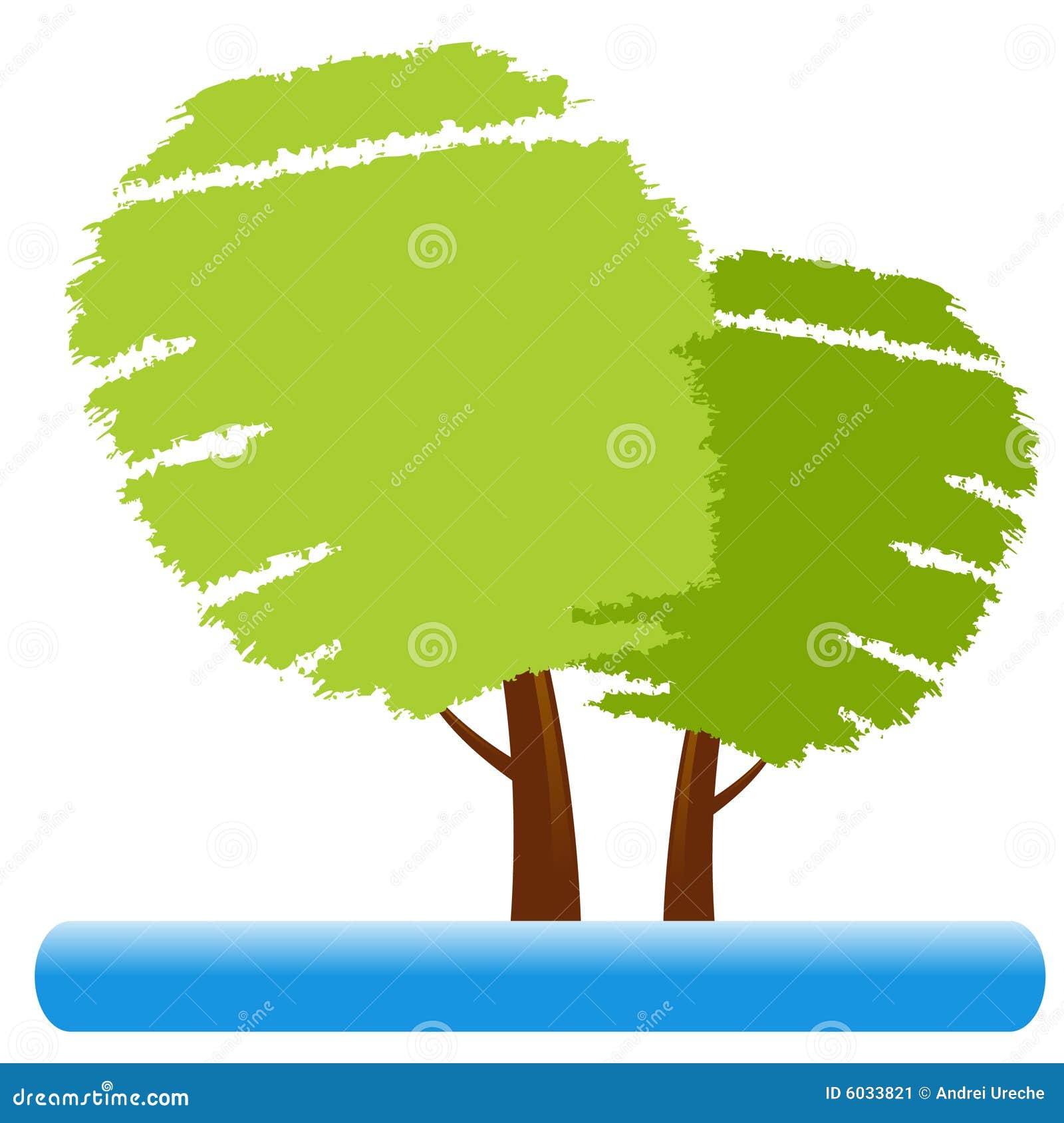 Het pictogram van de boom vector illustratie. Illustration of symbool ...