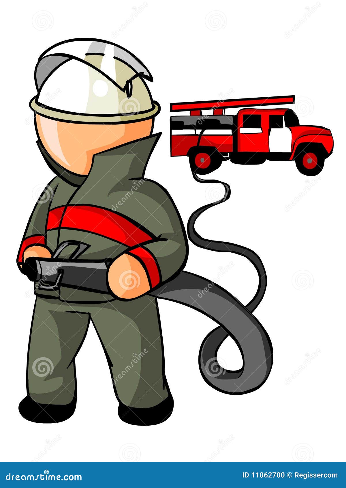 Het Pictogram Van De Brandweerman Stock Illustratie - Illustration of ...