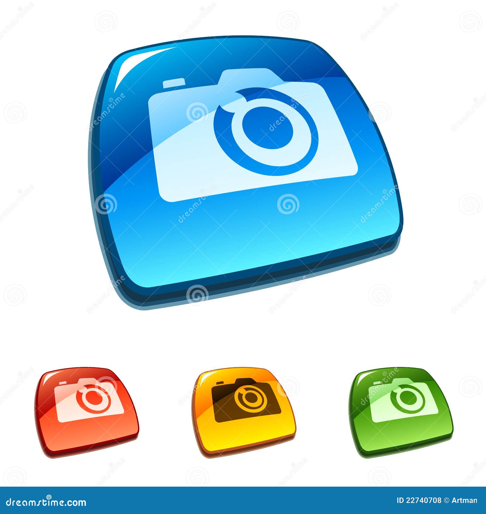 Het Pictogram Van De Camera. Vector Vector Illustratie - Illustration ...