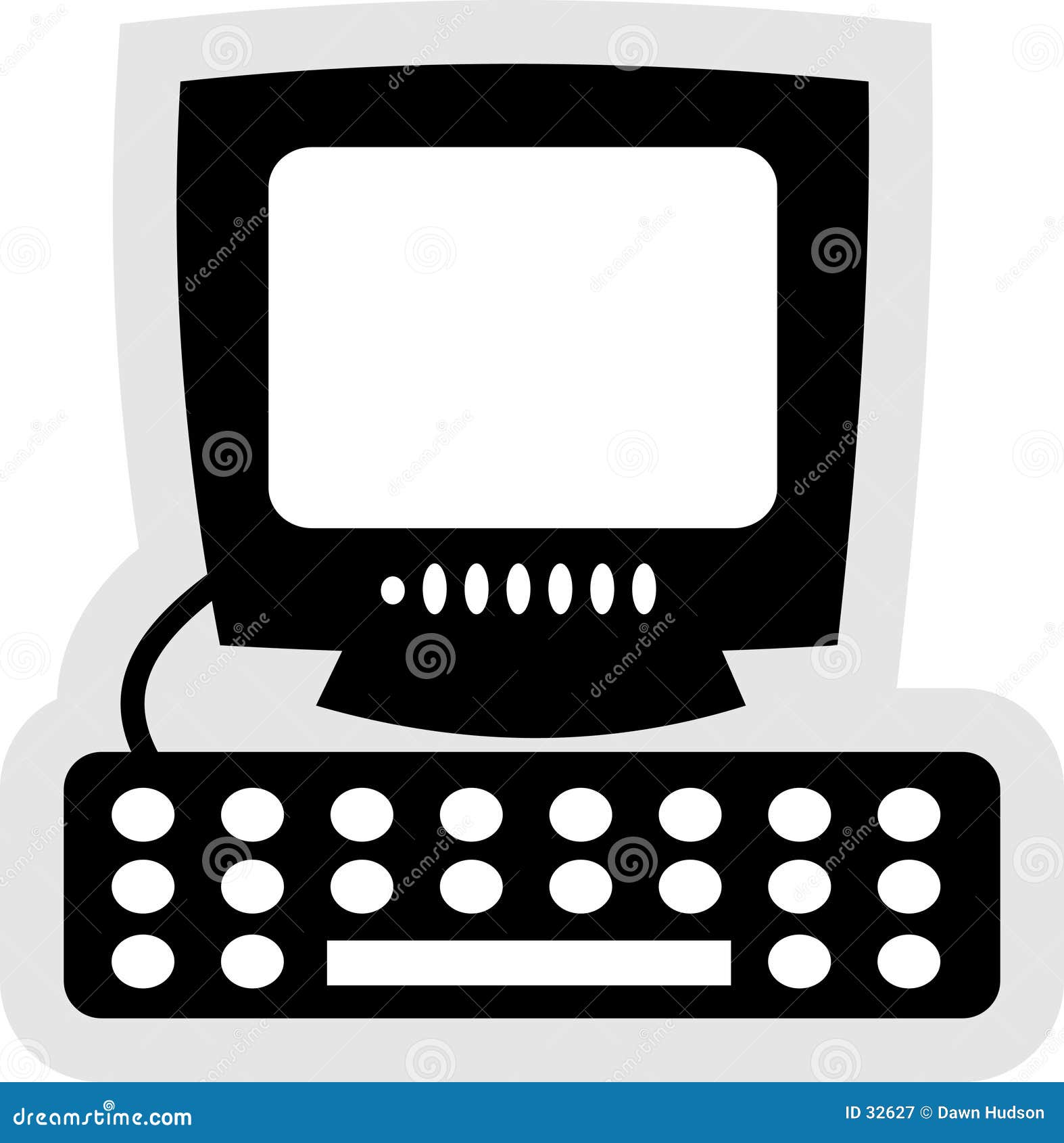 Het Pictogram Van De Computer Vector Illustratie - Illustratie ...