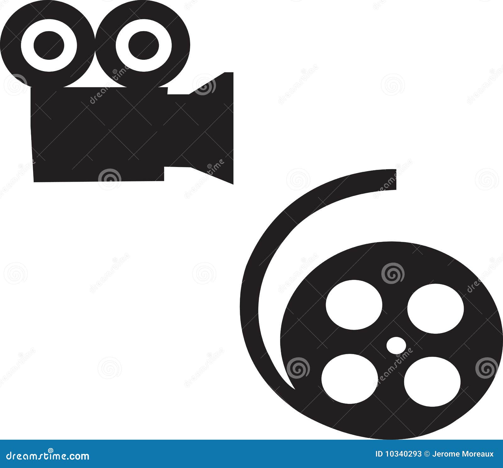 Het pictogram van de film stock illustratie. Illustration of retro ...