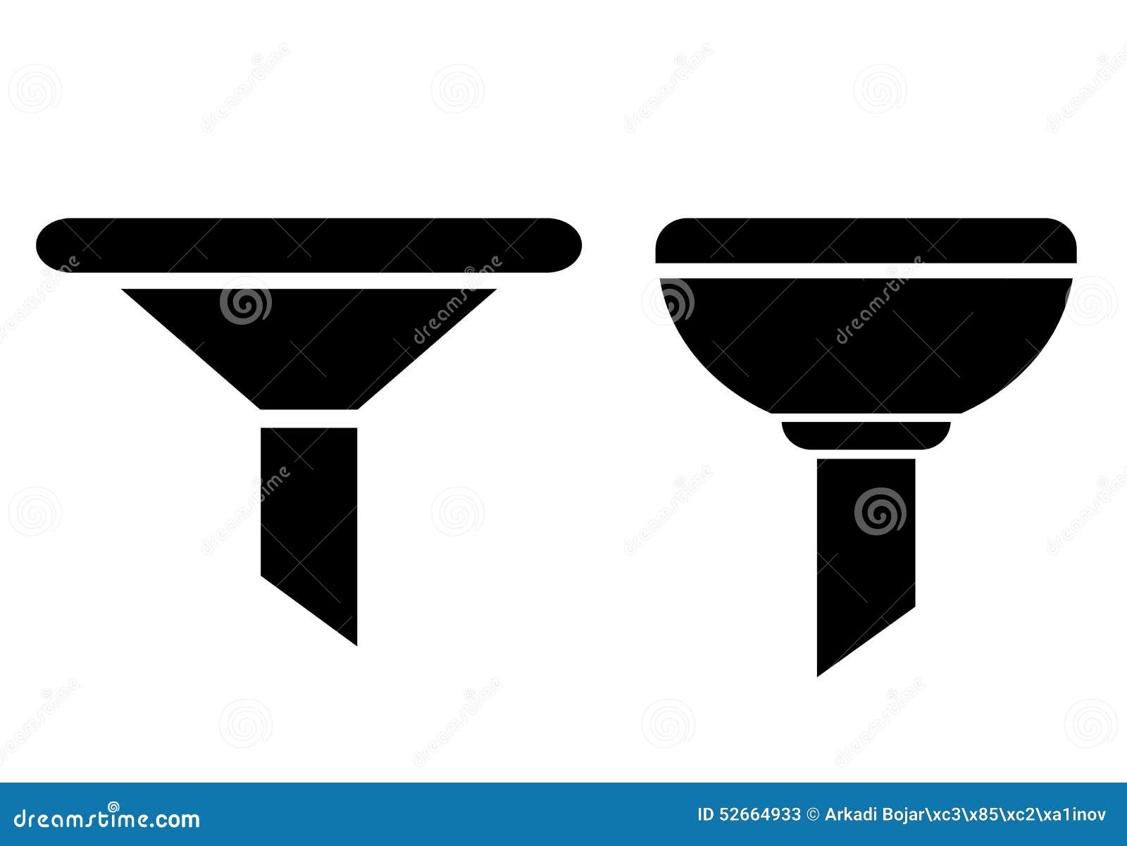 Het Pictogram Van De Filtertrechter Vector Illustratie - Illustration ...
