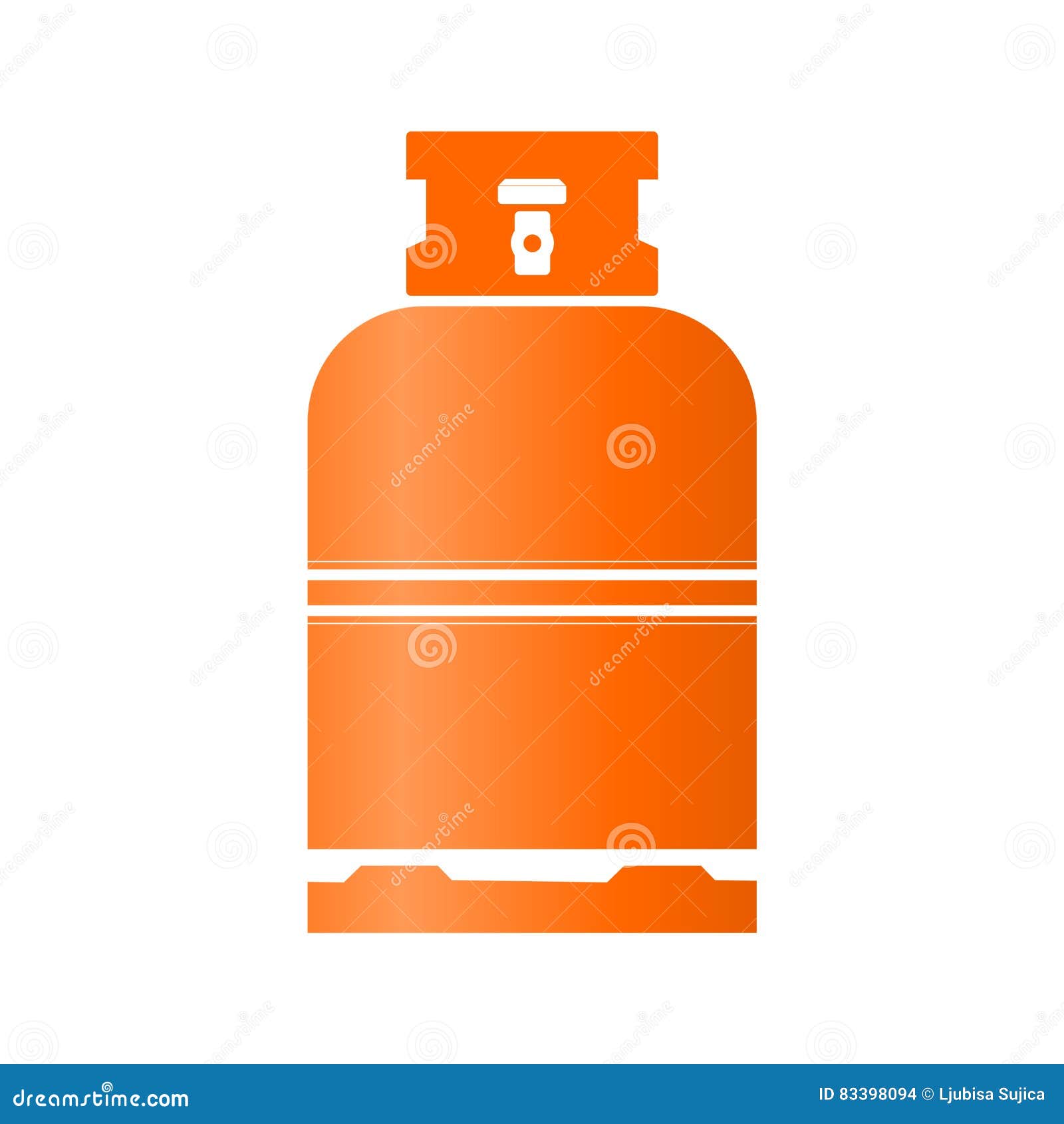 Het Pictogram Van De Gasfles Vector Illustratie - Illustration of ...