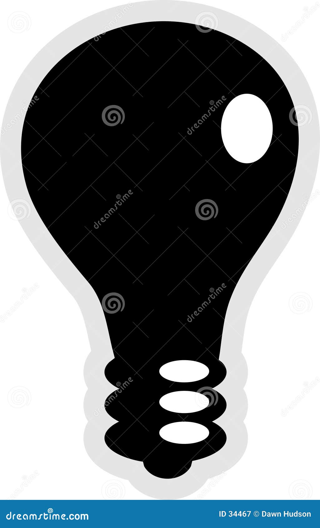 Het Pictogram Van De Gloeilamp Vector Illustratie - Illustration of ...