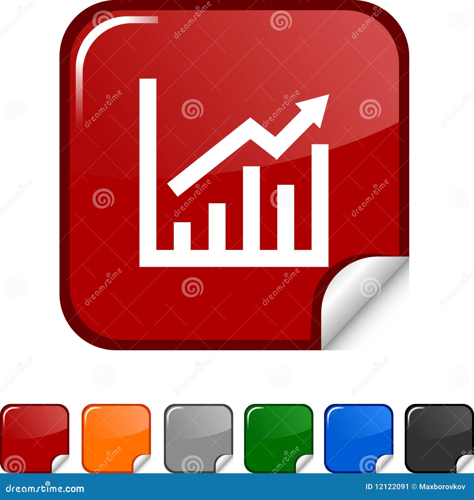 Het Pictogram Van De Groei. Vector Illustratie - Illustration of ...