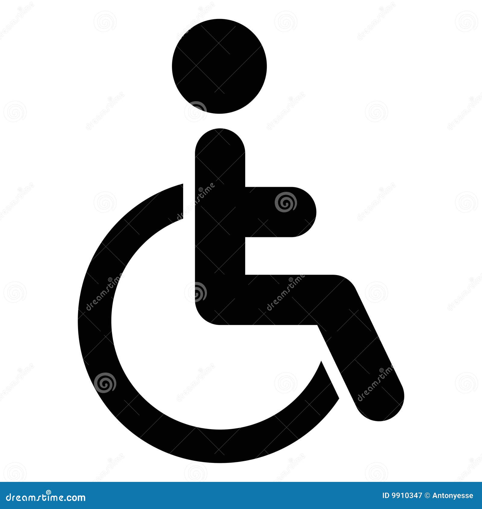 Het Pictogram Van De Handicap Vector Illustratie - Illustration of ...
