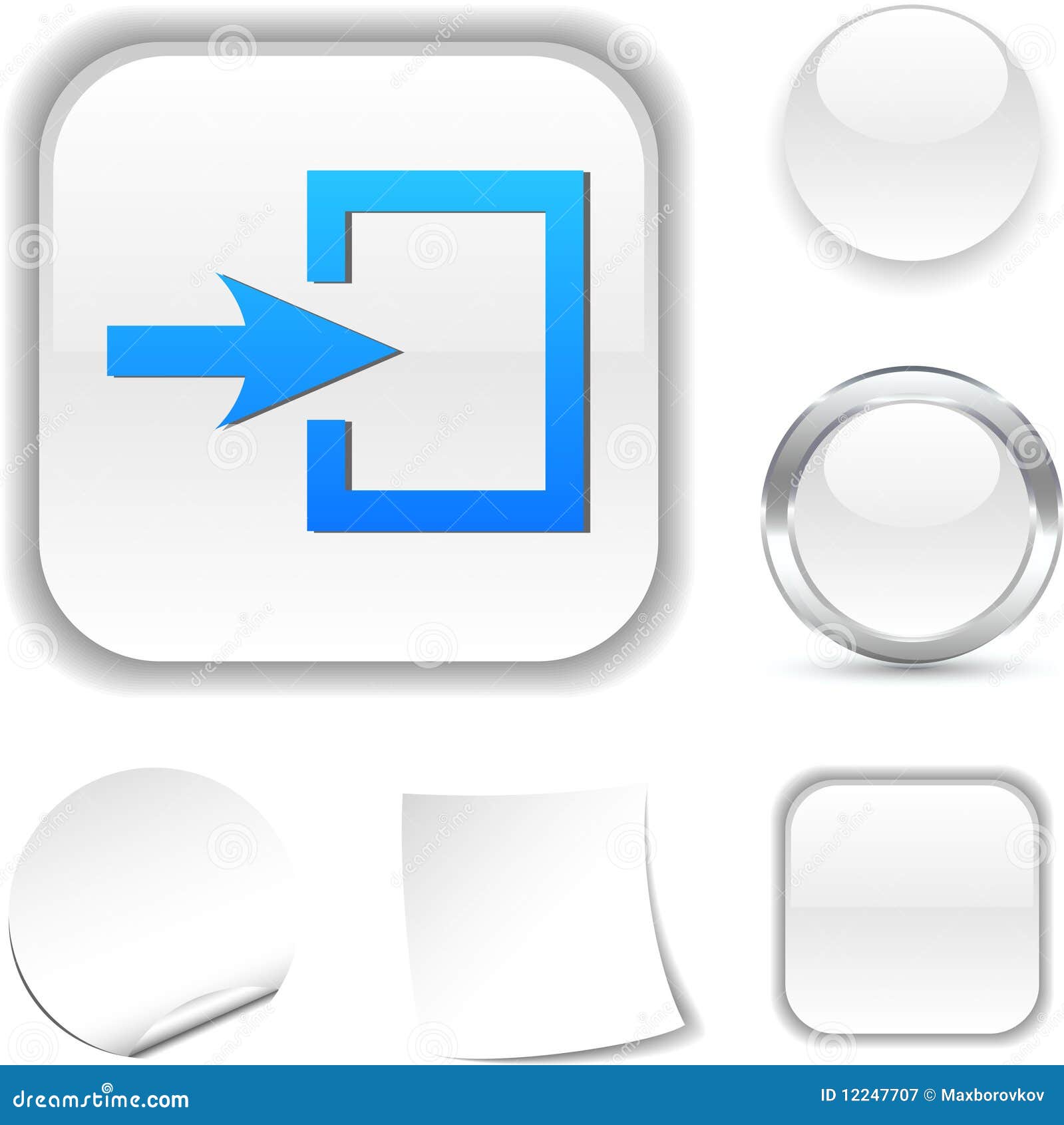 Het Pictogram Van De Ingang. Vector Illustratie - Illustration of ...