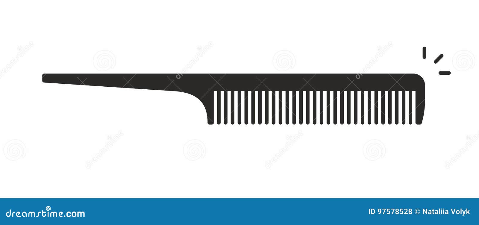 Het pictogram van de kam vector illustratie. Illustration of zorg ...