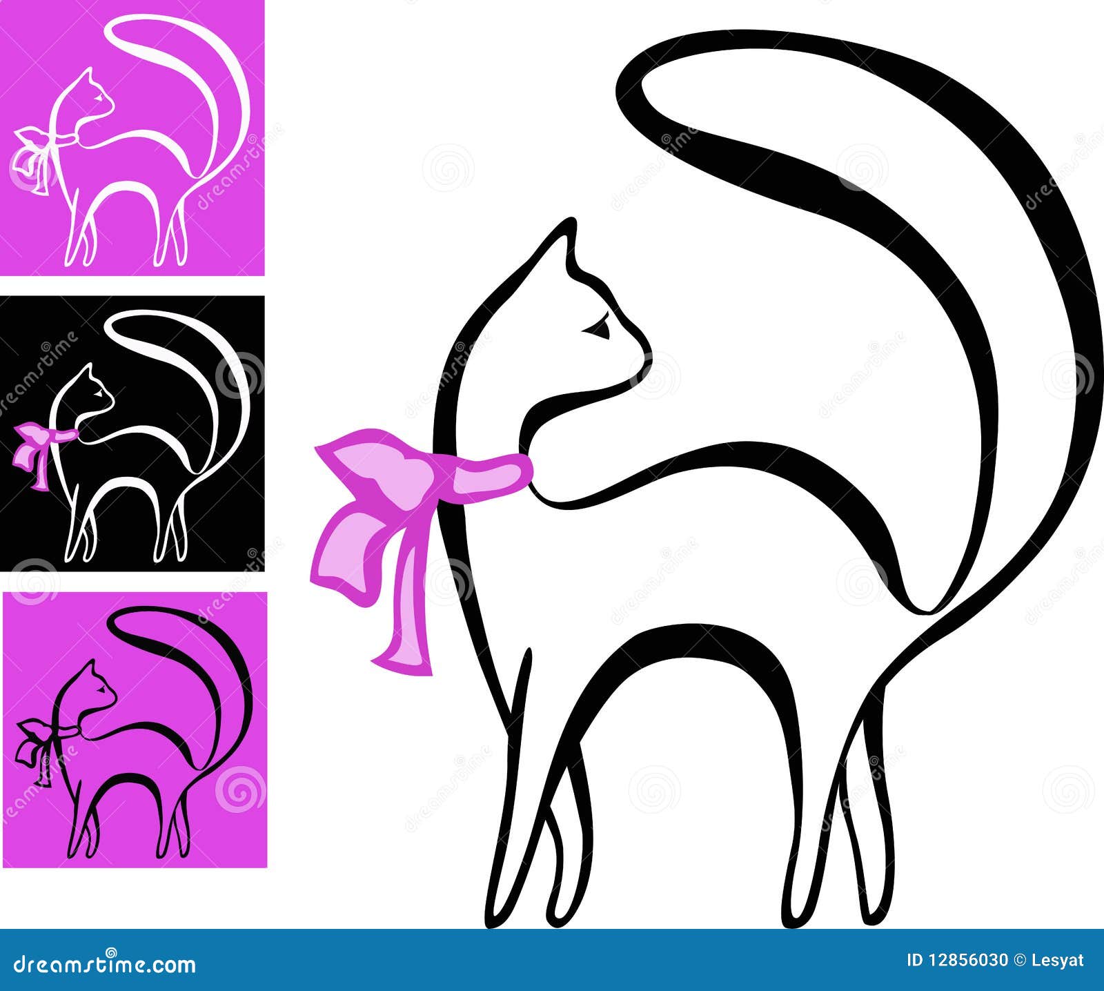 Het pictogram van de kat vector illustratie. Illustration of pictogram ...