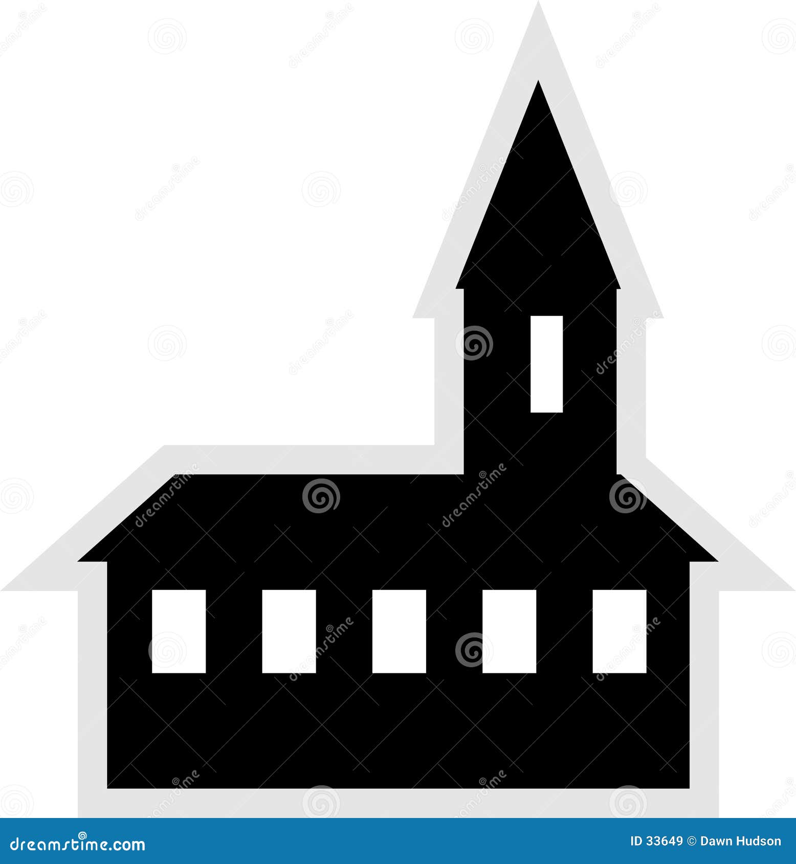 Het Pictogram van de kerk vector illustratie. Illustration of kerk - 33649